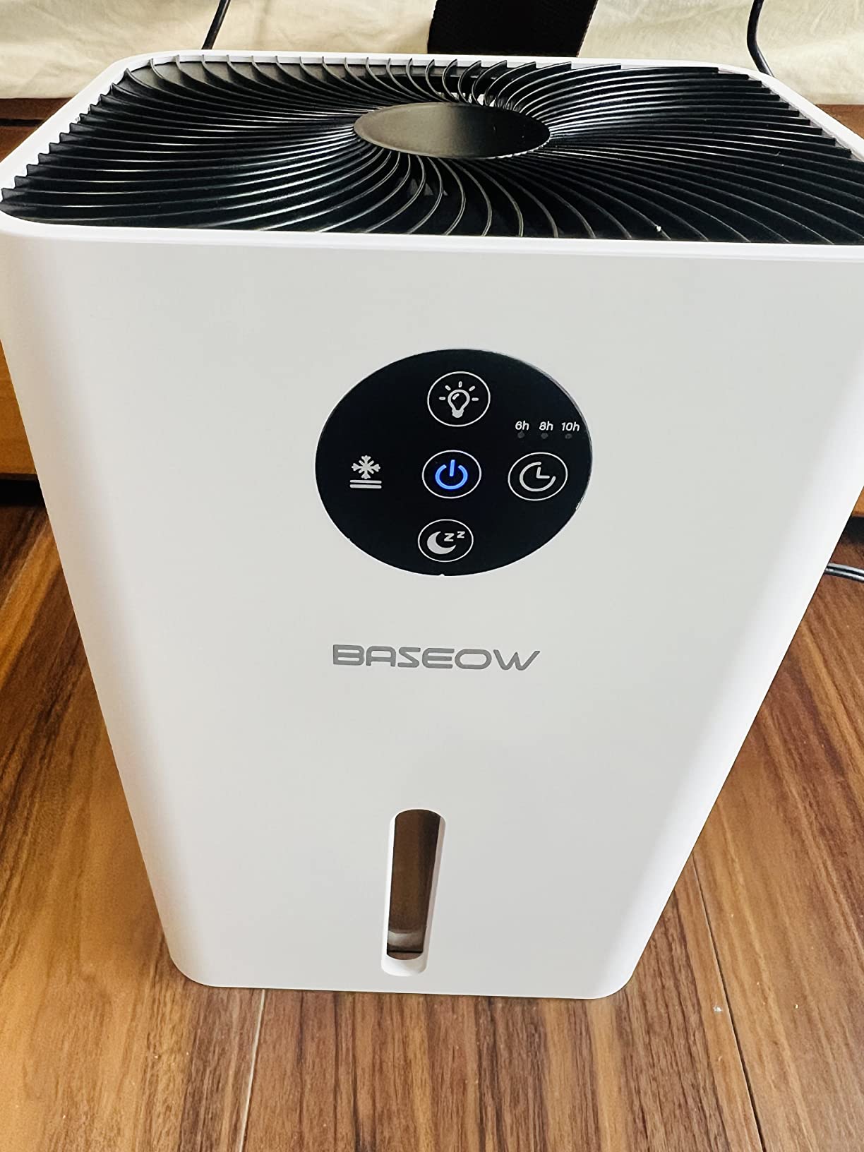 Amazon | BASEOW 除湿器 除湿機 小型 1800ML大容量水タンク 静音モード 自動霜取り 6/8/10Hタイマー付き 7色ライト 強力 梅雨対策 カビ 結露防止 部屋干し ...