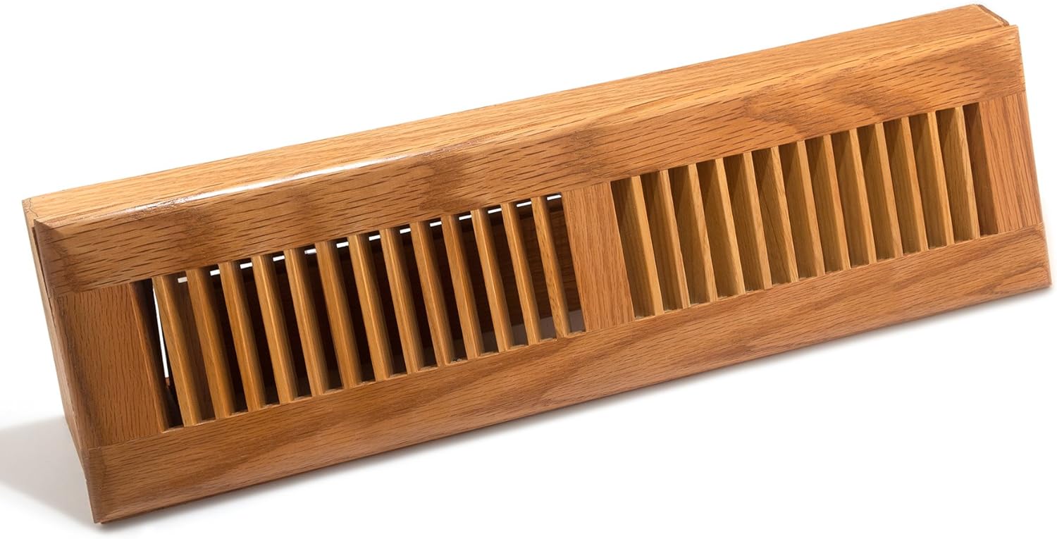 Accord AOBBOL18 Oak Baseboard Register, 18-Inch(Duct Opening ...