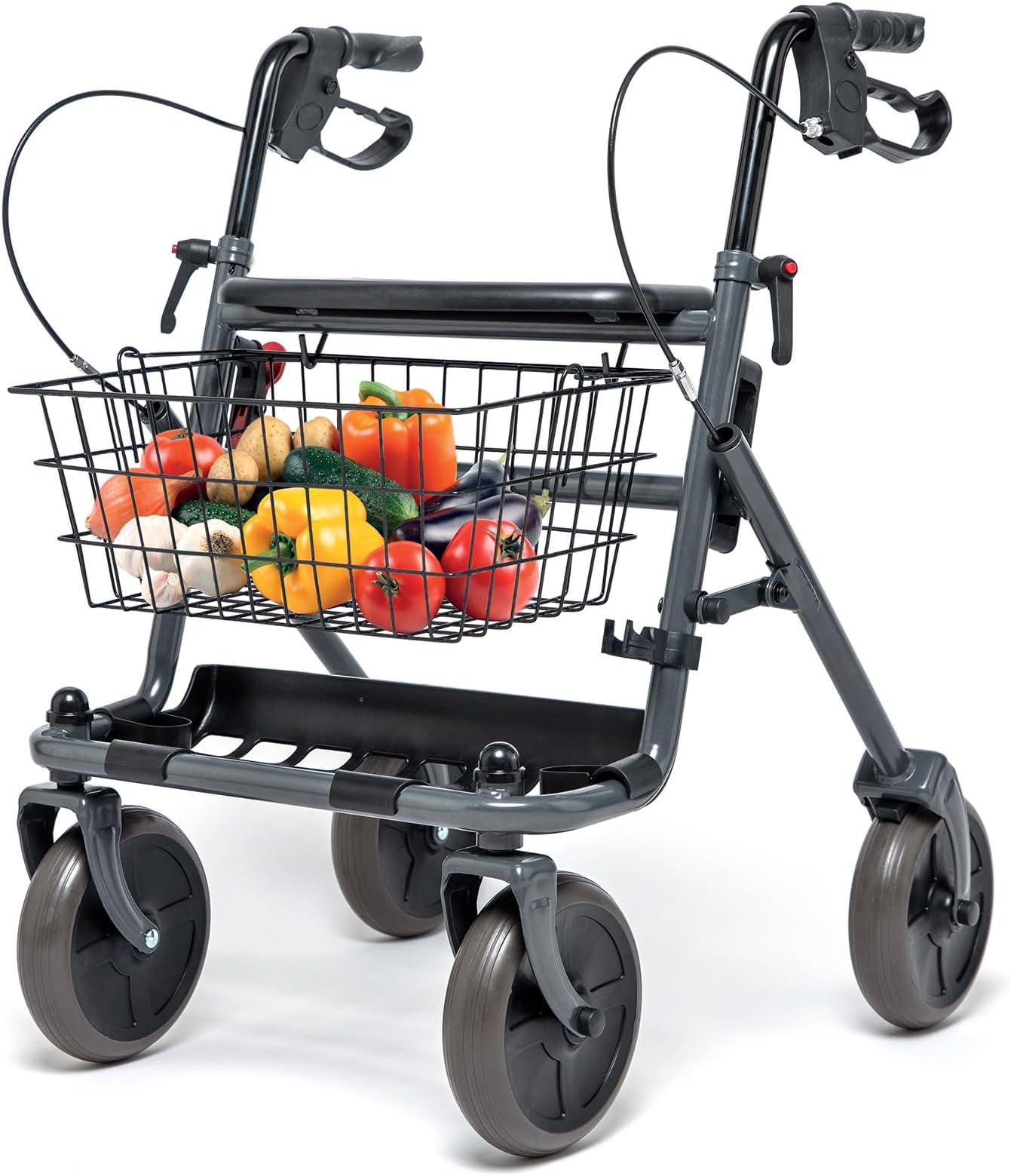 Amazon.com: UJQNBM Rollator Walker for Seniors - Steel Frame ...