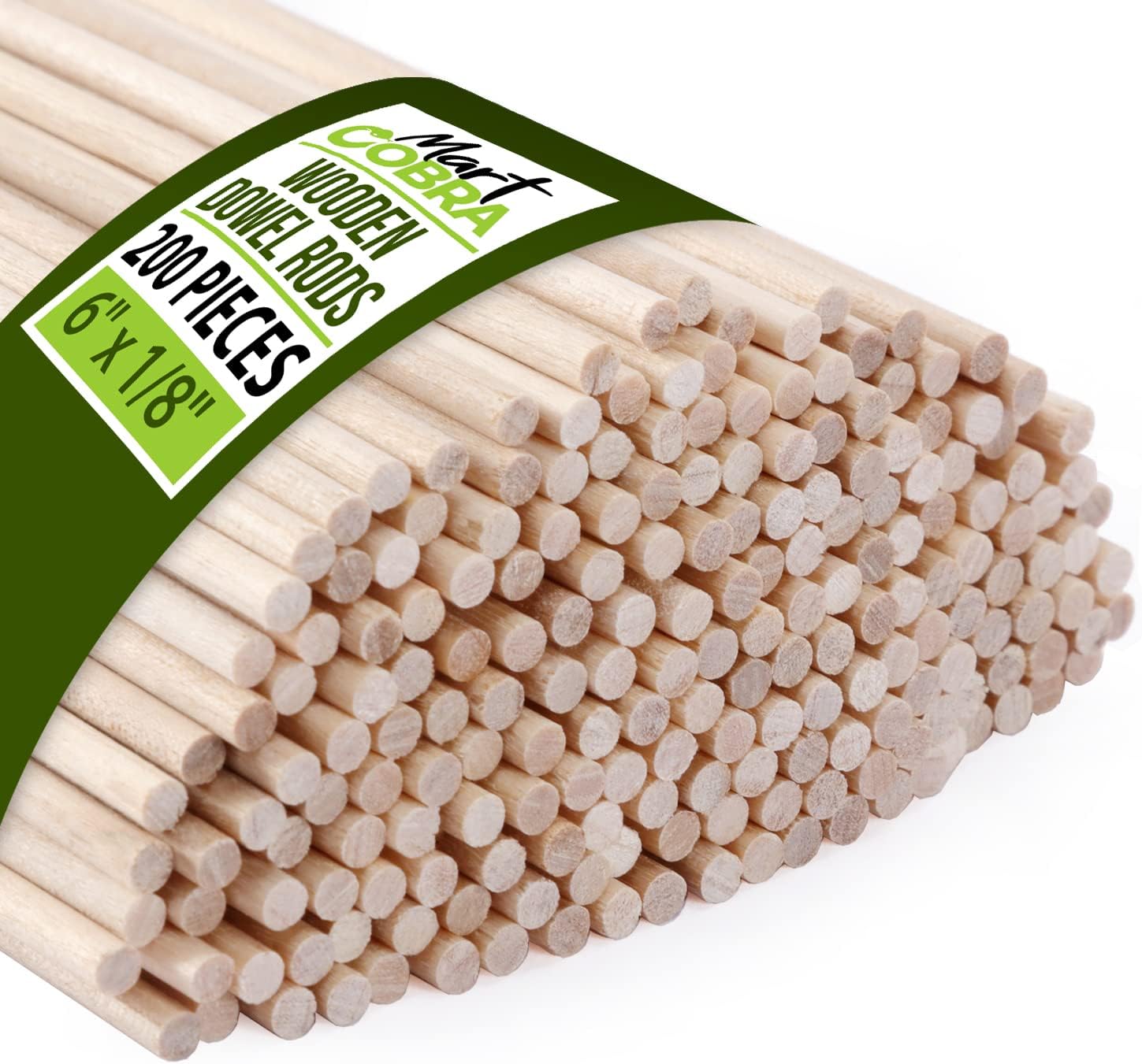 Amazon.com: Wooden Dowel Rods for Craft - 60 pcs Round Wood Dowels 12 ...