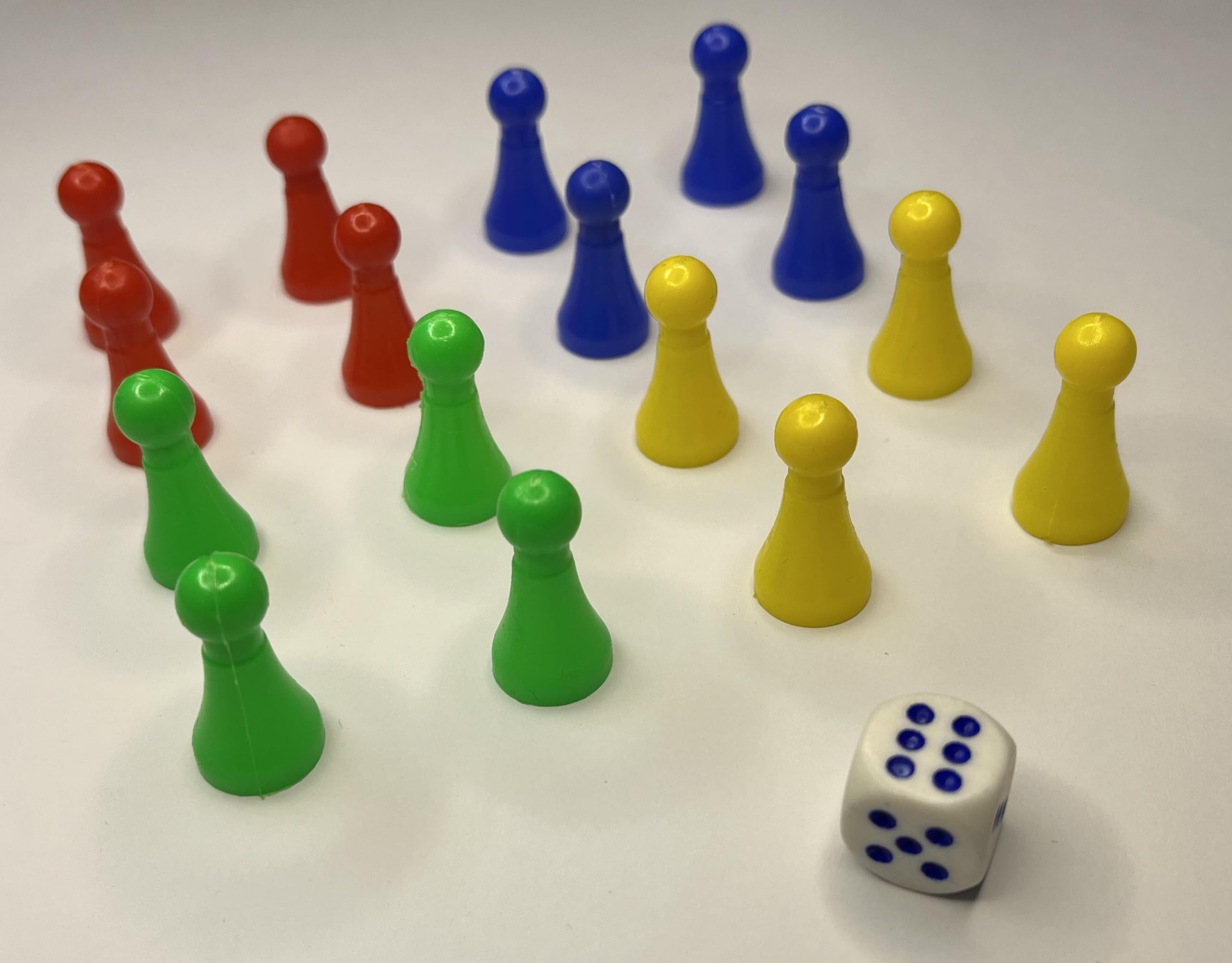 SAPORIGO Ludo Pawns & Dice Pack for Ludo, Ludomaze, Snakes & Ladders ...