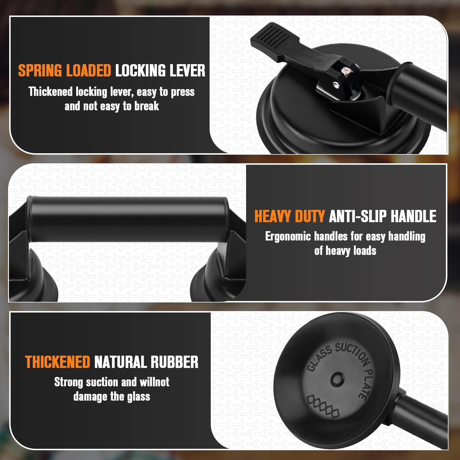 Snapklik.com : Floor Gap Fixer Tool, Glass Suction Cups,Heavy Duty ...