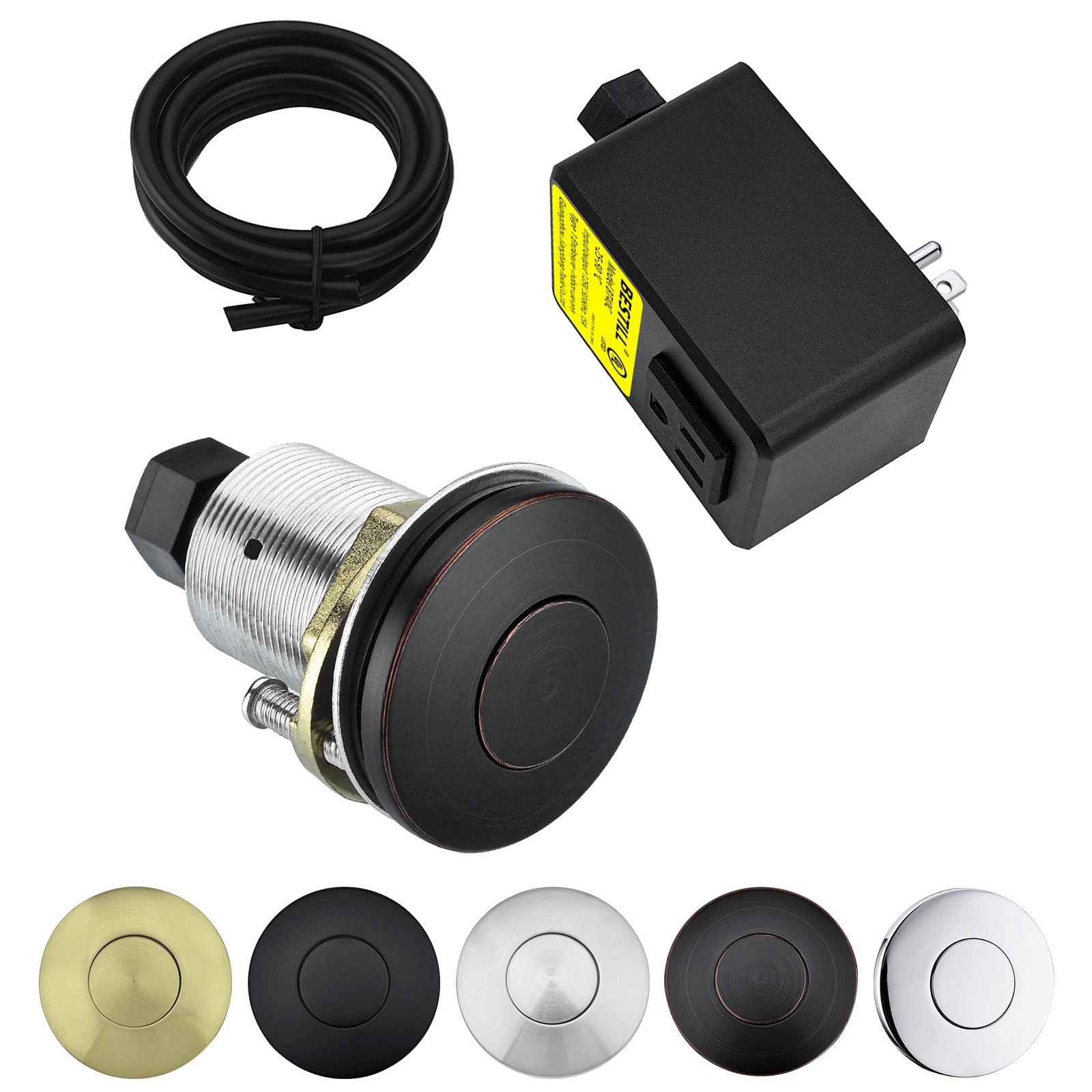Snapklik.com : Garbage Disposal Air Switch Kit, UL Listed, Oil Rubbed ...