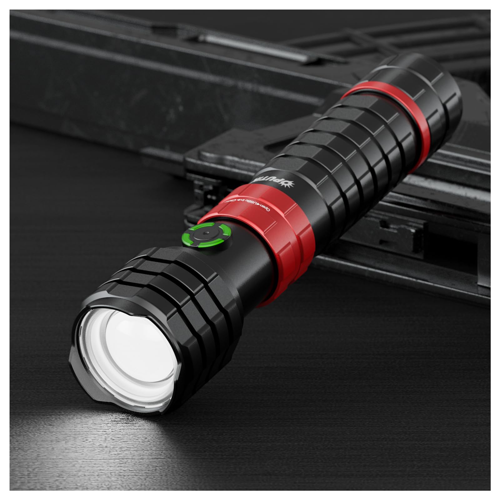 OPUTIK Portable Rechargeable Handheld Flashlight,Led Powerful ...