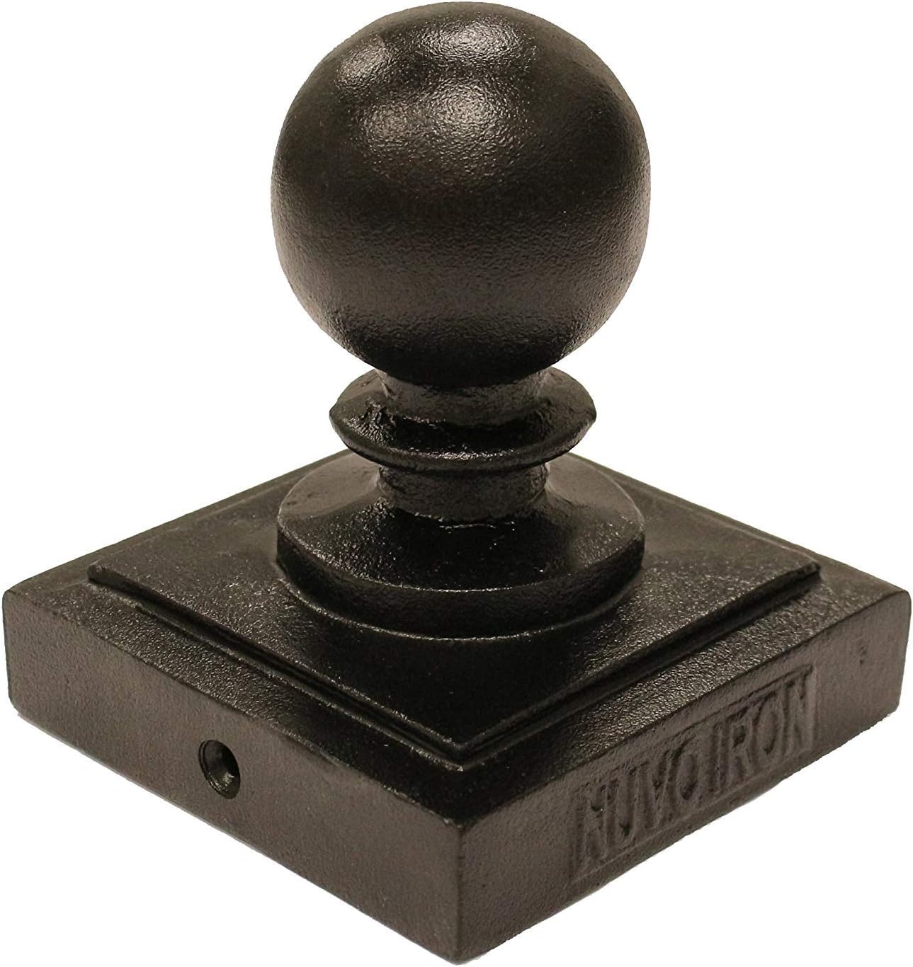 Nuvo Iron PCB04 x 5 1/2" Ball Post Cap, Black - Outdoor Decorative ...