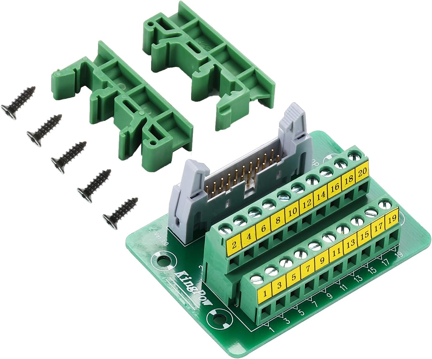 Amazon.com: uxcell 22pcs 2x10 20Pin Straight Box Header Connector IDC ...