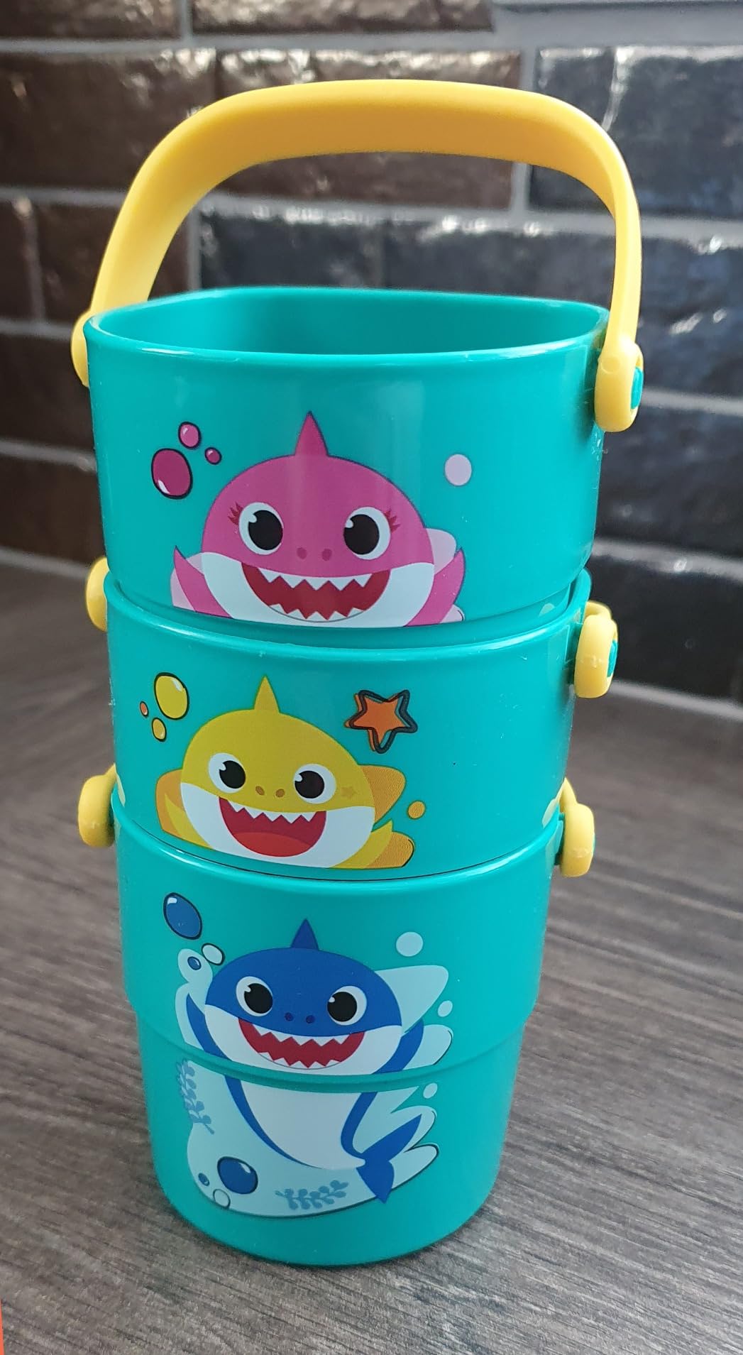 Baby Shark Bath Cups 3 Pack Baby Bath Toys Educational & Fun 6M+ Animal ...