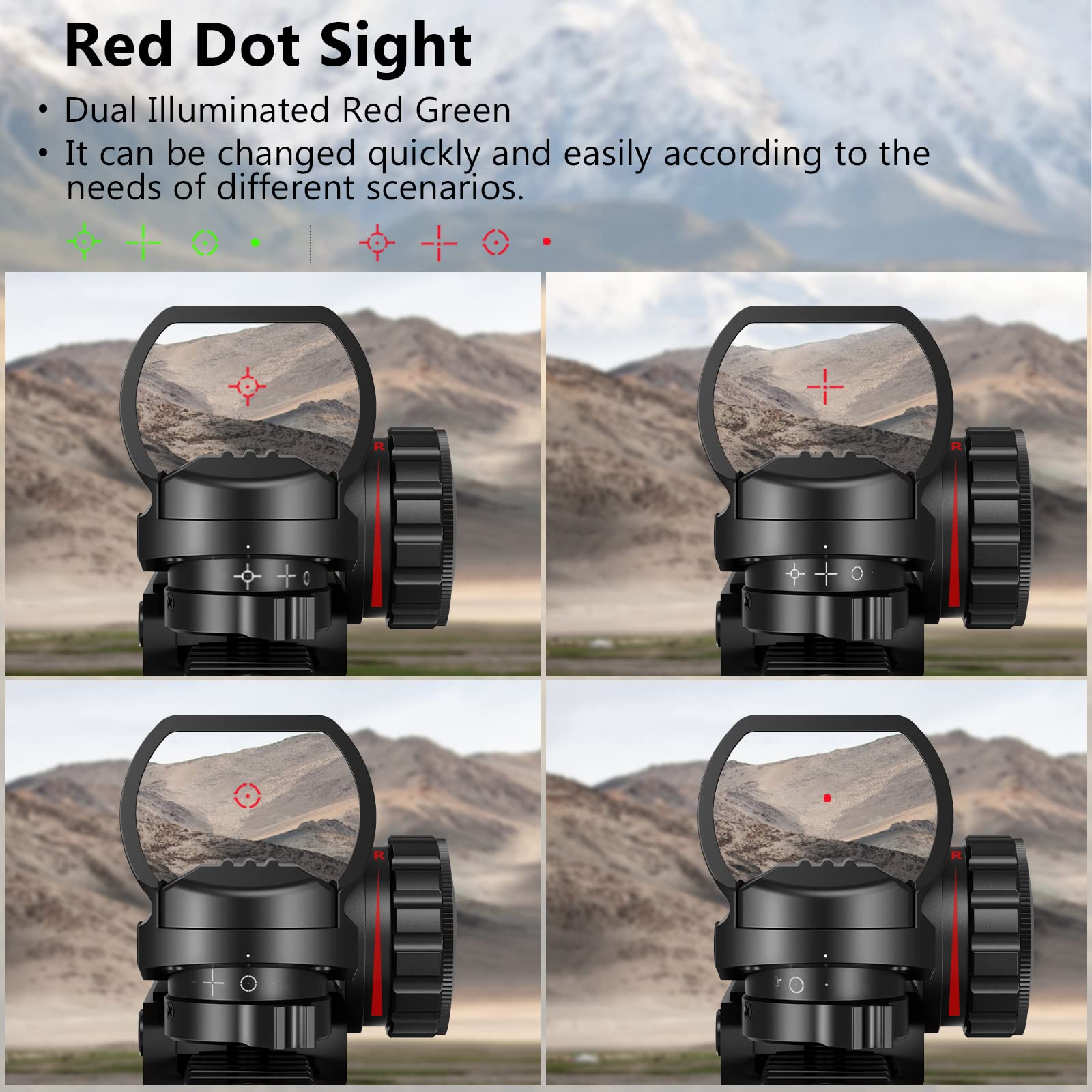 Snapklik.com : 4-16x50 AO Hunting Rifle Scope Dual Illuminated ...