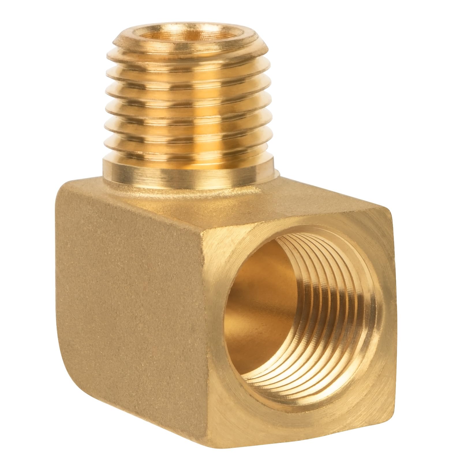 Amazon.com: JUWO Brass Pipe Fitting, 90 Degree Street Elbow, 3/8" NPT ...
