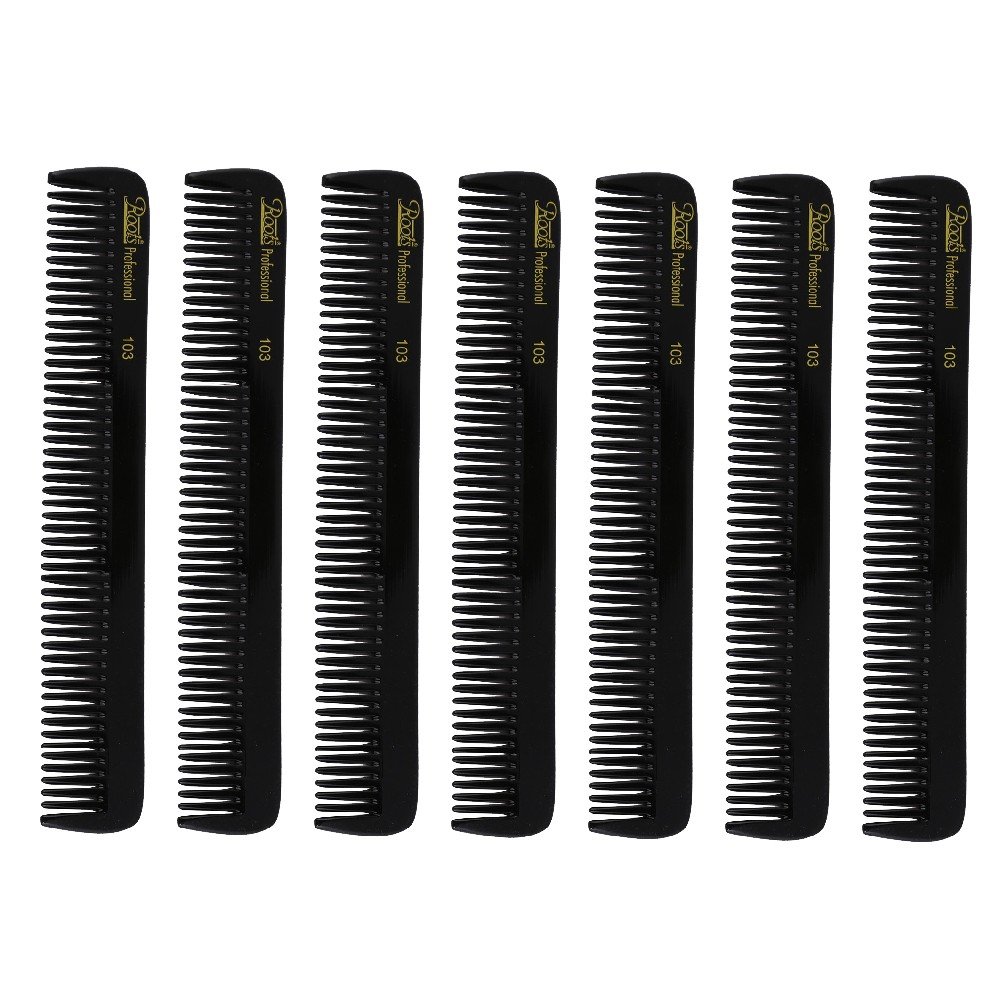 Roots Cutting Combs - Black - Pack of 7 : Amazon.in: Beauty