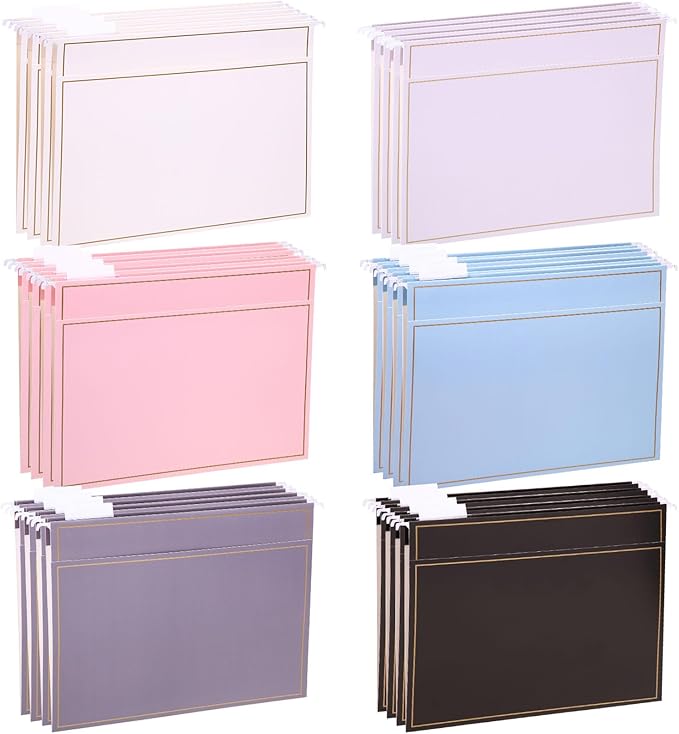 Amazon.com : Tisancy 24 Pack Hanging File Folders Letter Size with ...
