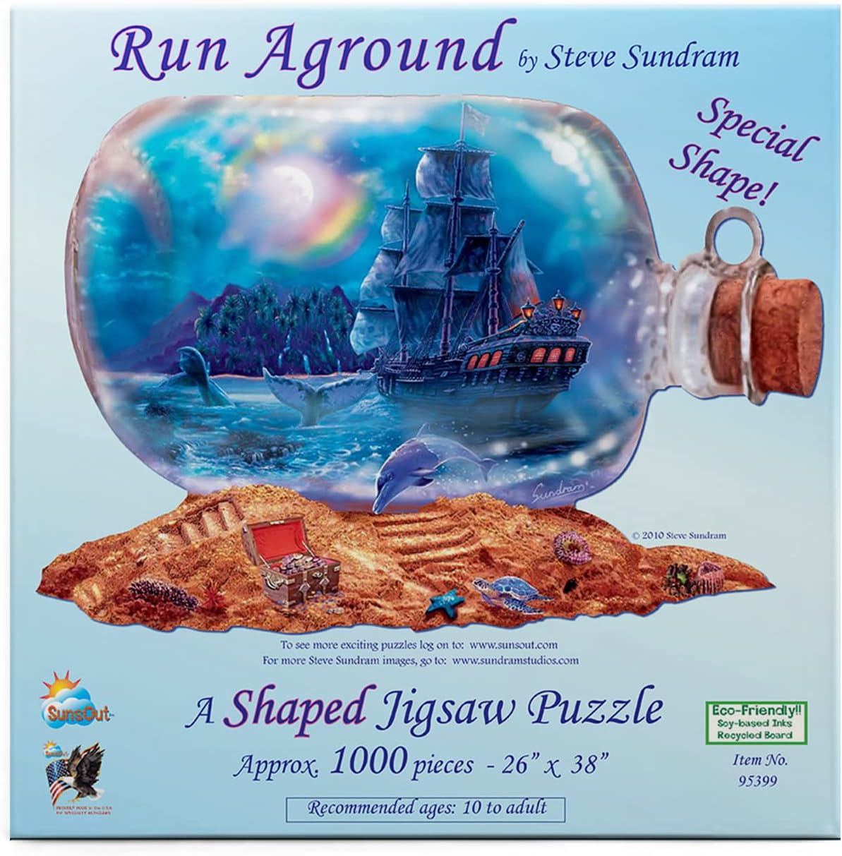 Sunsout 95399 - Sundram: Buddelschiff (Formpuzzle) - Puzzle 1000 Teile ...
