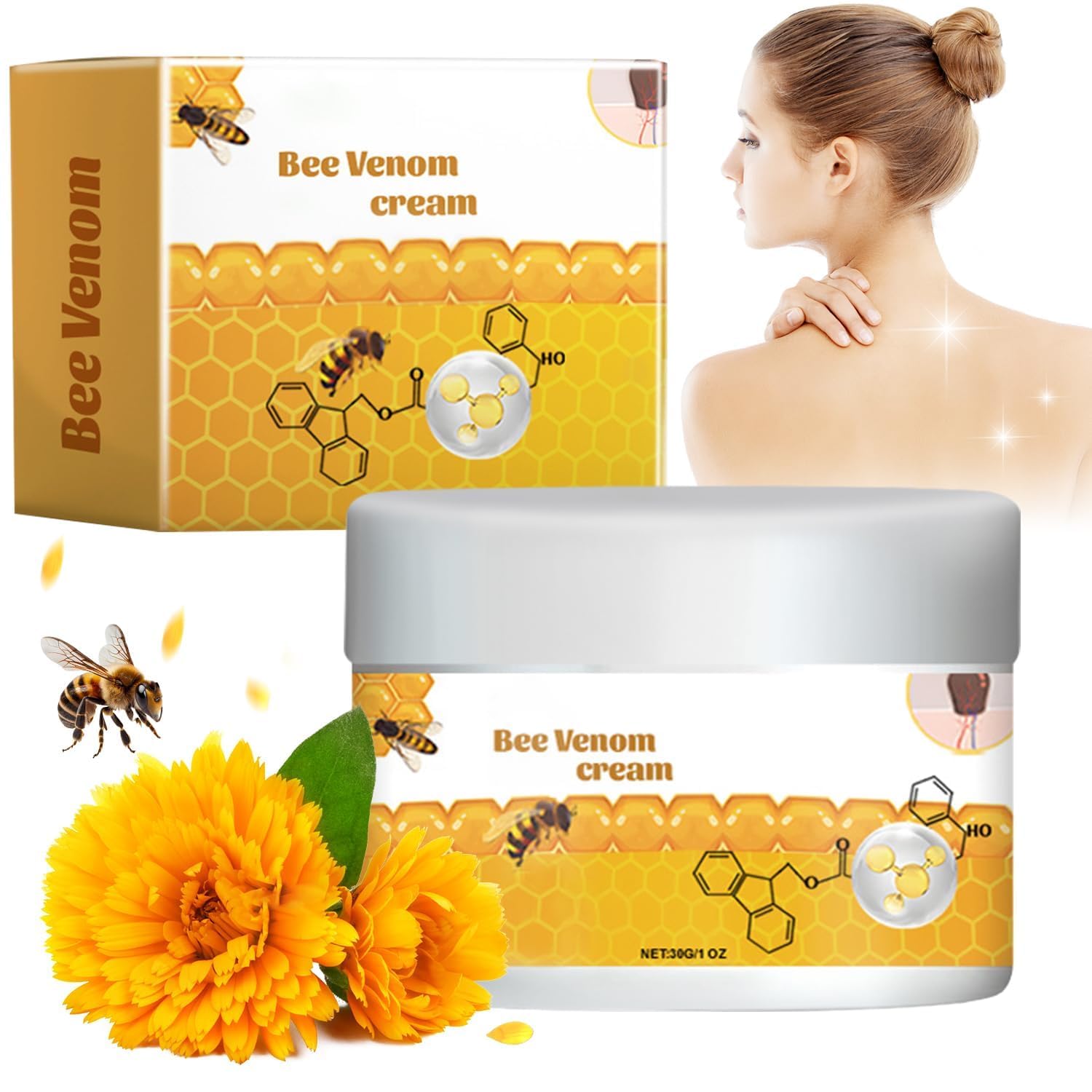 Amazon.com: Bee Venom Removal Cream, New Bee Venom Treatment Cream ...