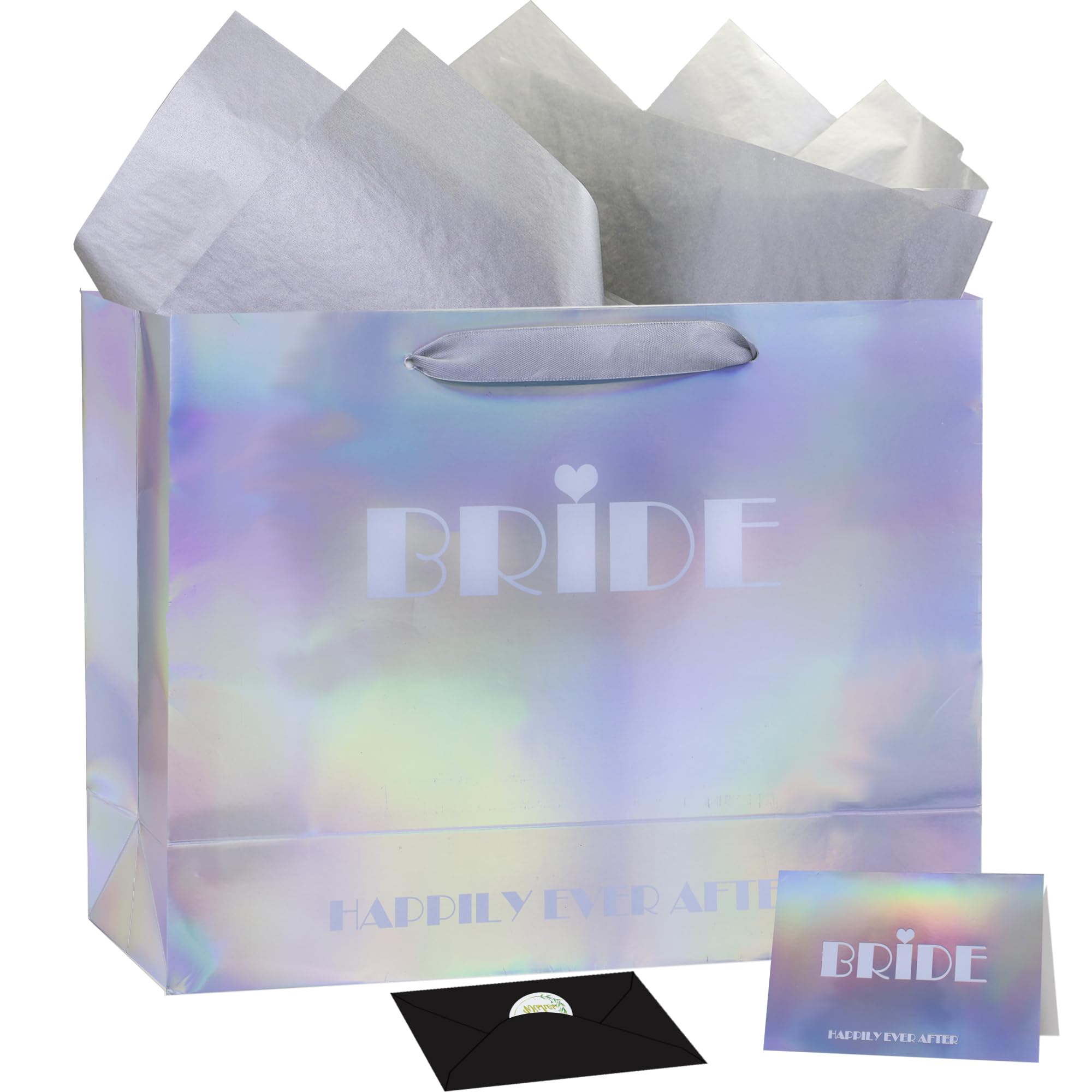 Amazon.com: OIIVPOK Bridal Shower Gift Bag, Wedding Gift Bags with ...