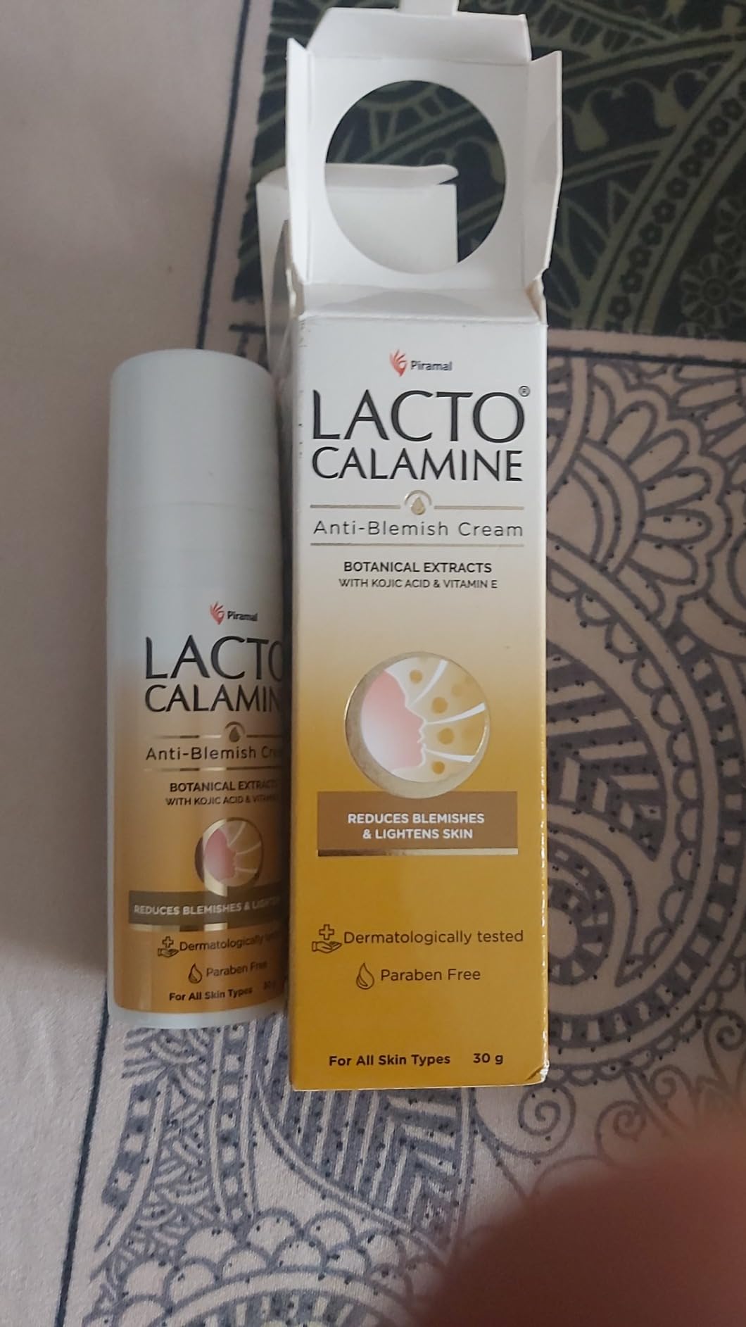 Lacto Calamine Anti Blemish Face Cream | 30g | Kojic Acid, Botanical ...