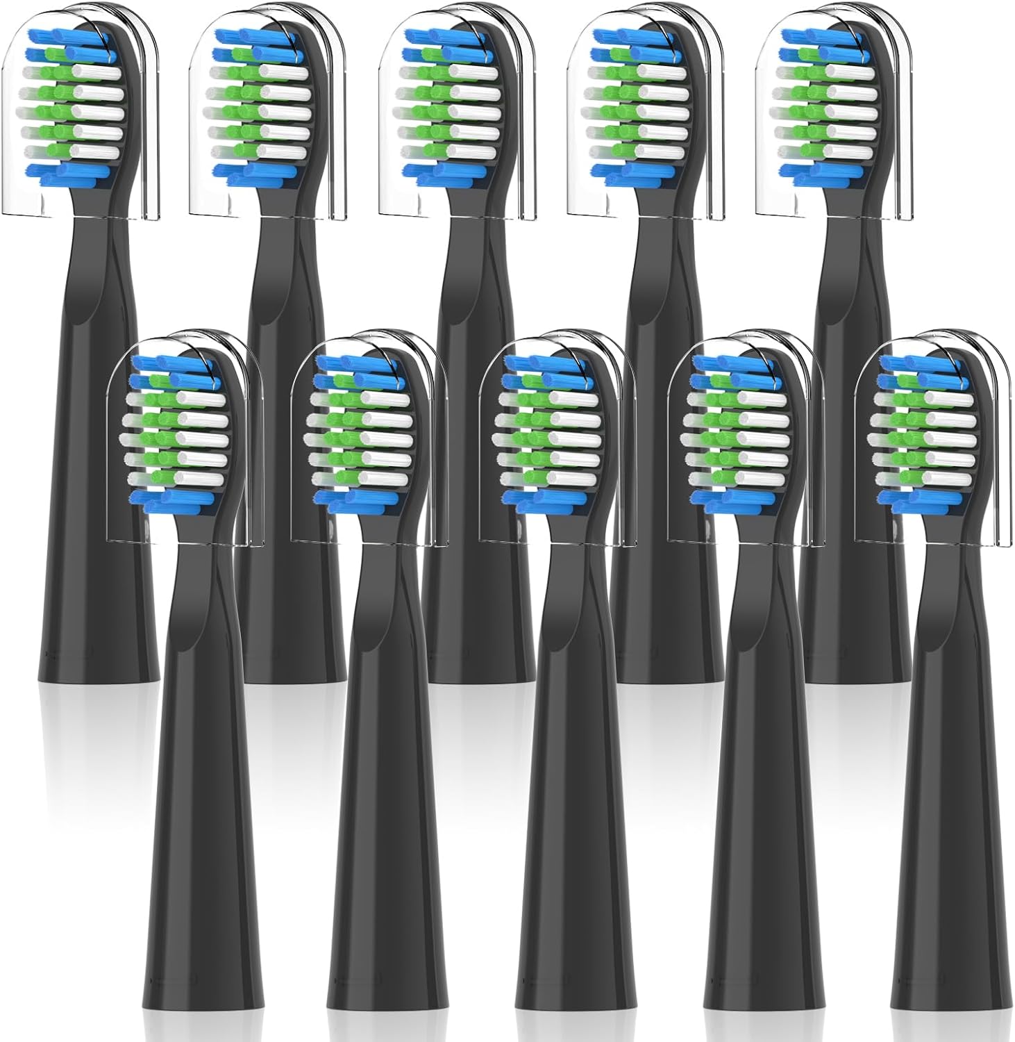 Othanary Toothbrush Head, Bitvae D2 Compatible, Pack of 10 (Black ...