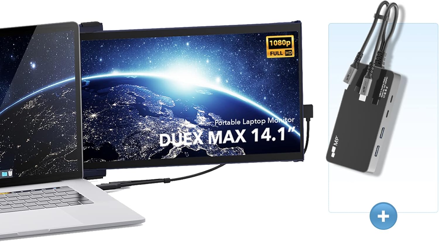 Amazon.com: Duex Max Portable Monitor with 9 in 1 Docking Station ...