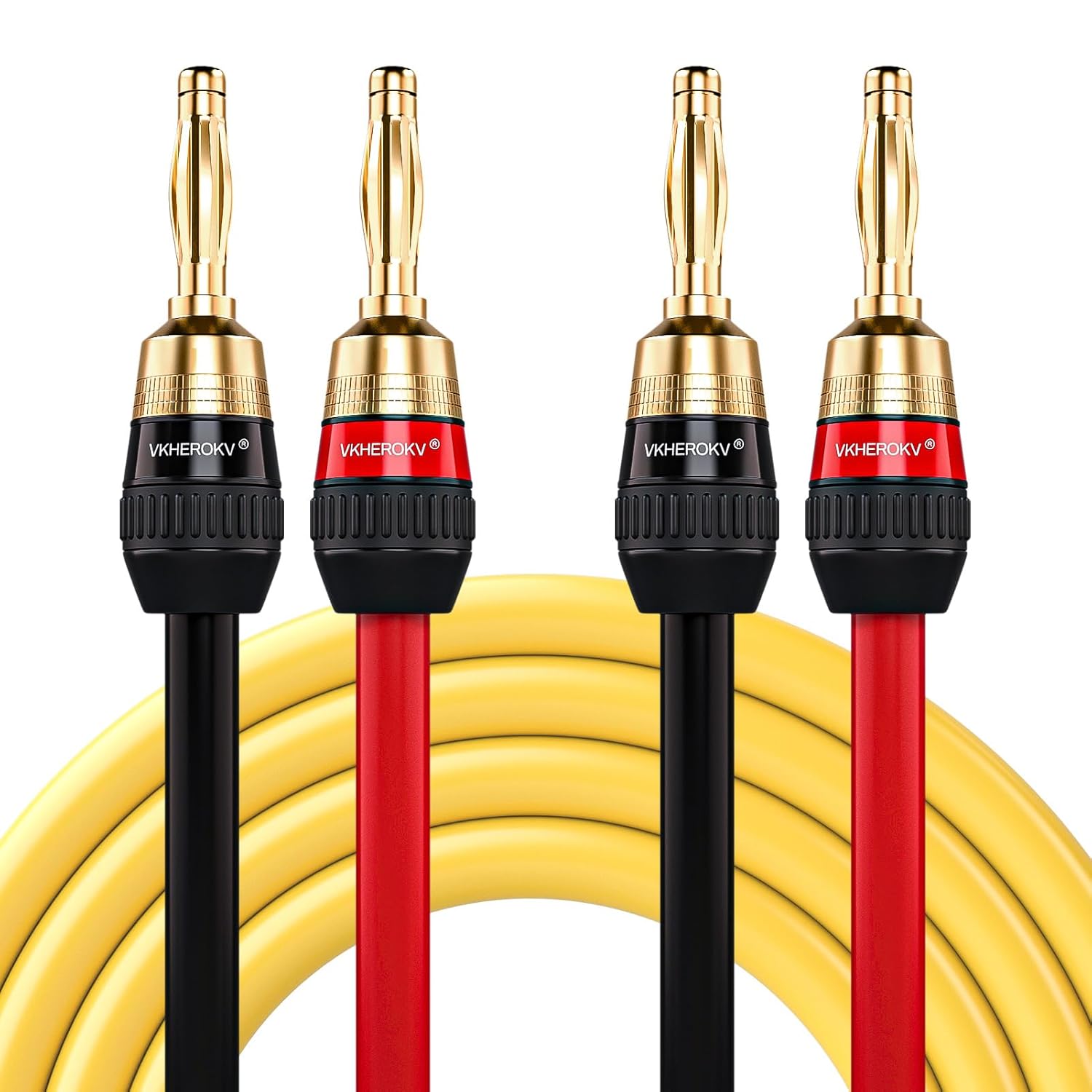 Amazon.com: KK Cable YM-2C 10 Gauge（AWG） 1pair Set Speaker Wire 24k ...