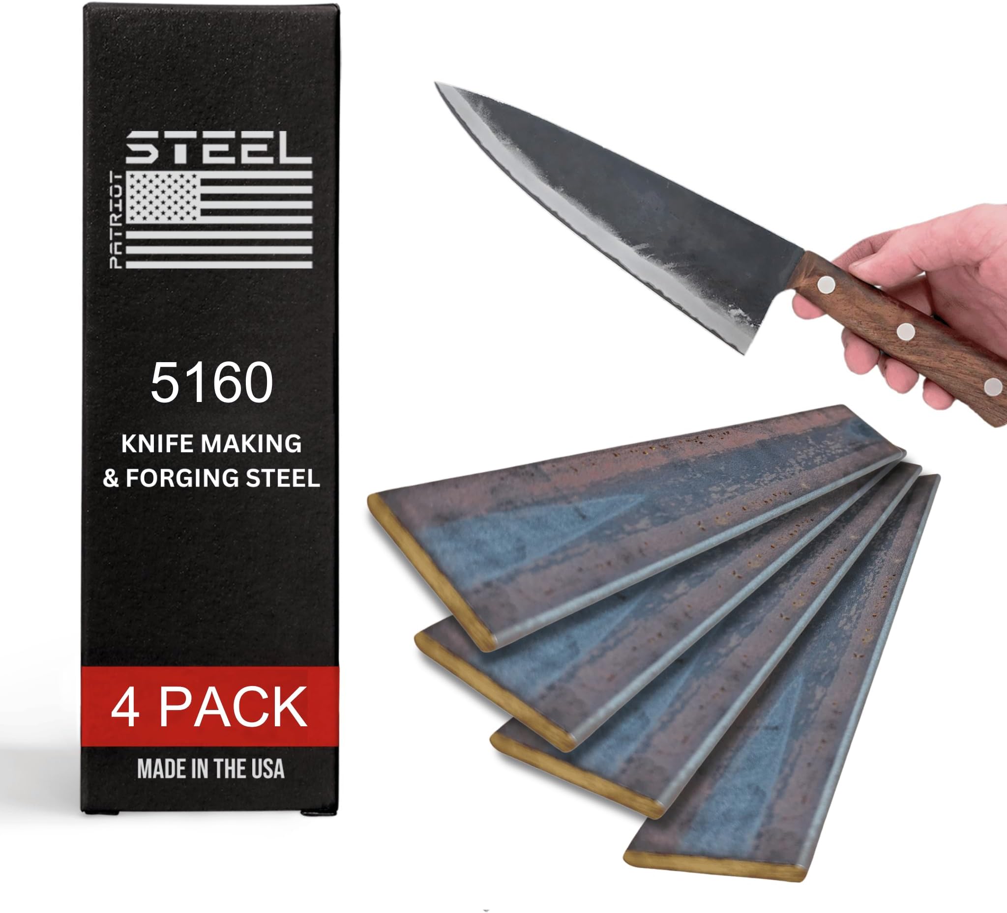 Amazon.com: 5160 High Carbon Knife Making & Forging Steel - Hot Rolled ...