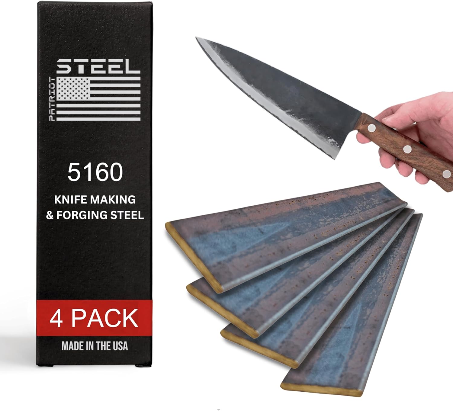 Amazon.com: 5160 High Carbon Knife Making & Forging Steel - Hot Rolled ...
