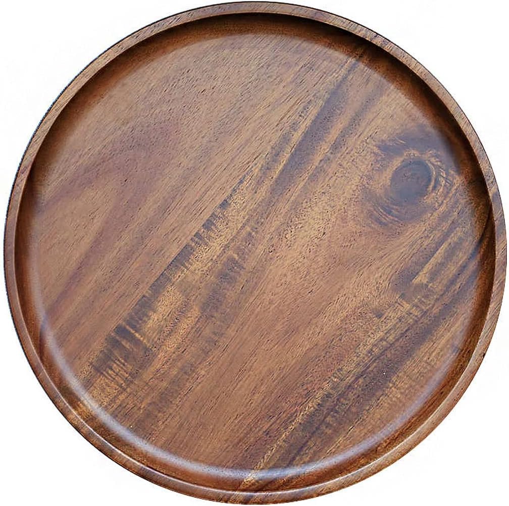 Amazon.com: PONNYC Classic Kitchen Tray Round Serving Tray Holder Iron ...