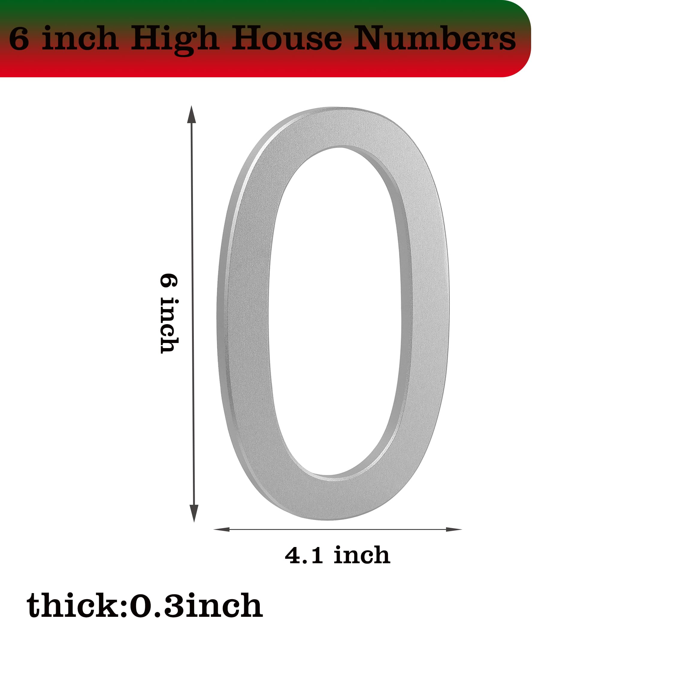 Snapklik.com : Premium Upgrade House Numbers- 6 Inch High Floating ...