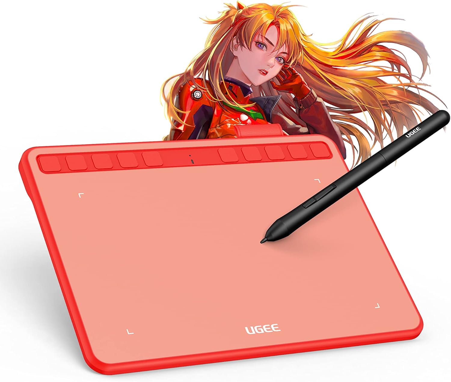 UGEE S640 Tableta gráfica de 6x4 Pulgadas con 10 Teclas de Acceso Directo Tableta de Dibujo ...