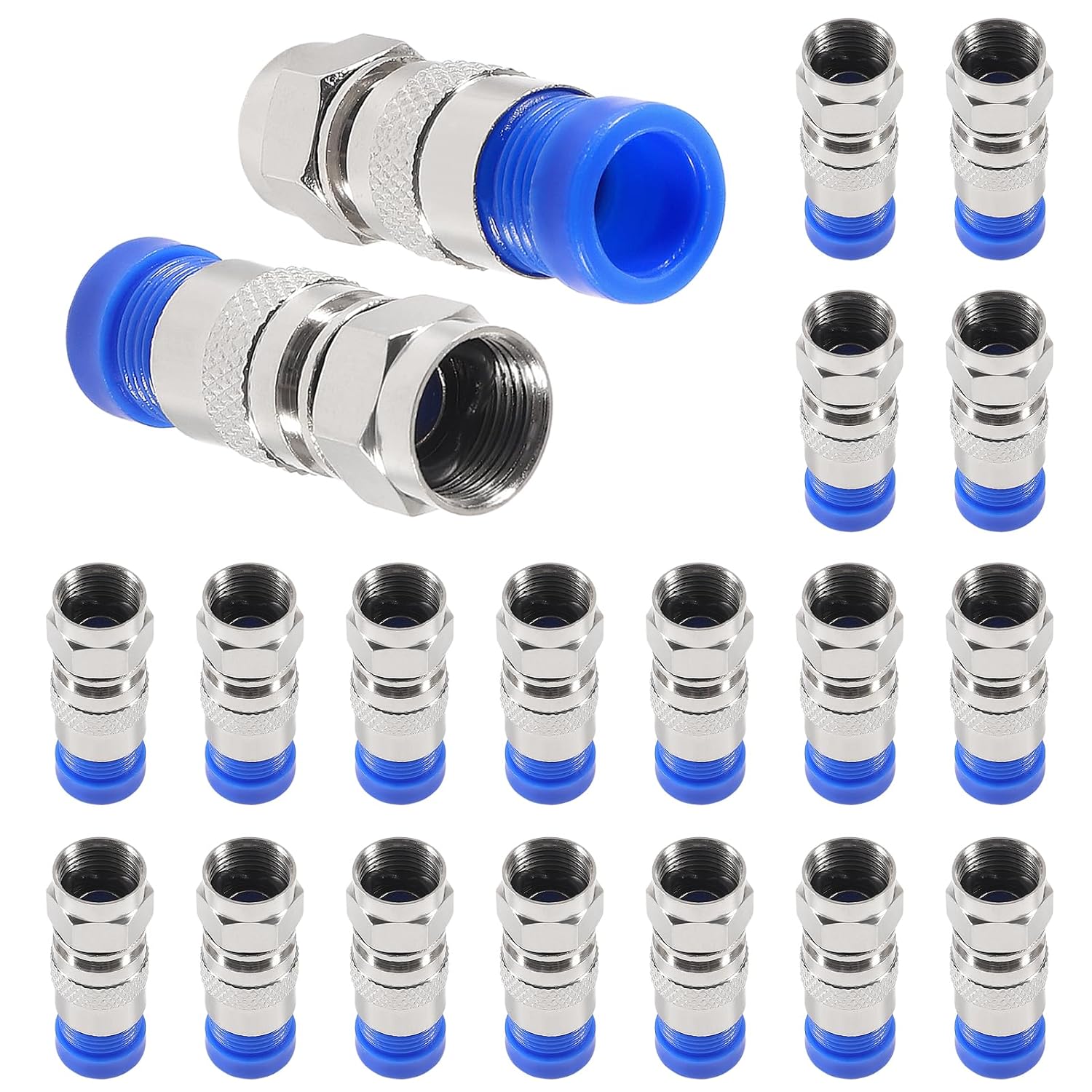 Amazon.com: AITIAO 20Pieces RG6 F Type Connector Coax Compression ...