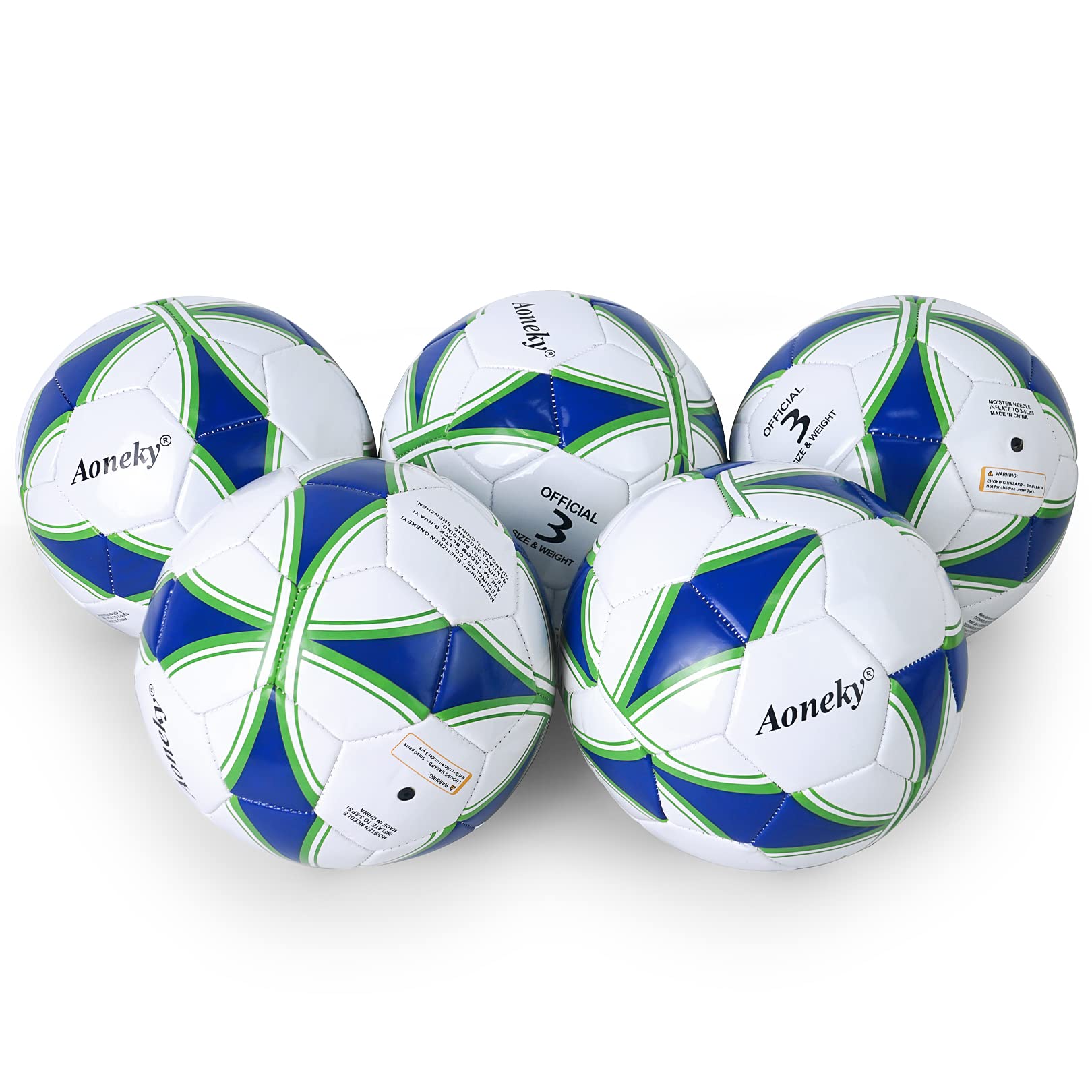 Snapklik.com : Aoneky Soccer Ball (Size 3-5 Deflated Balls