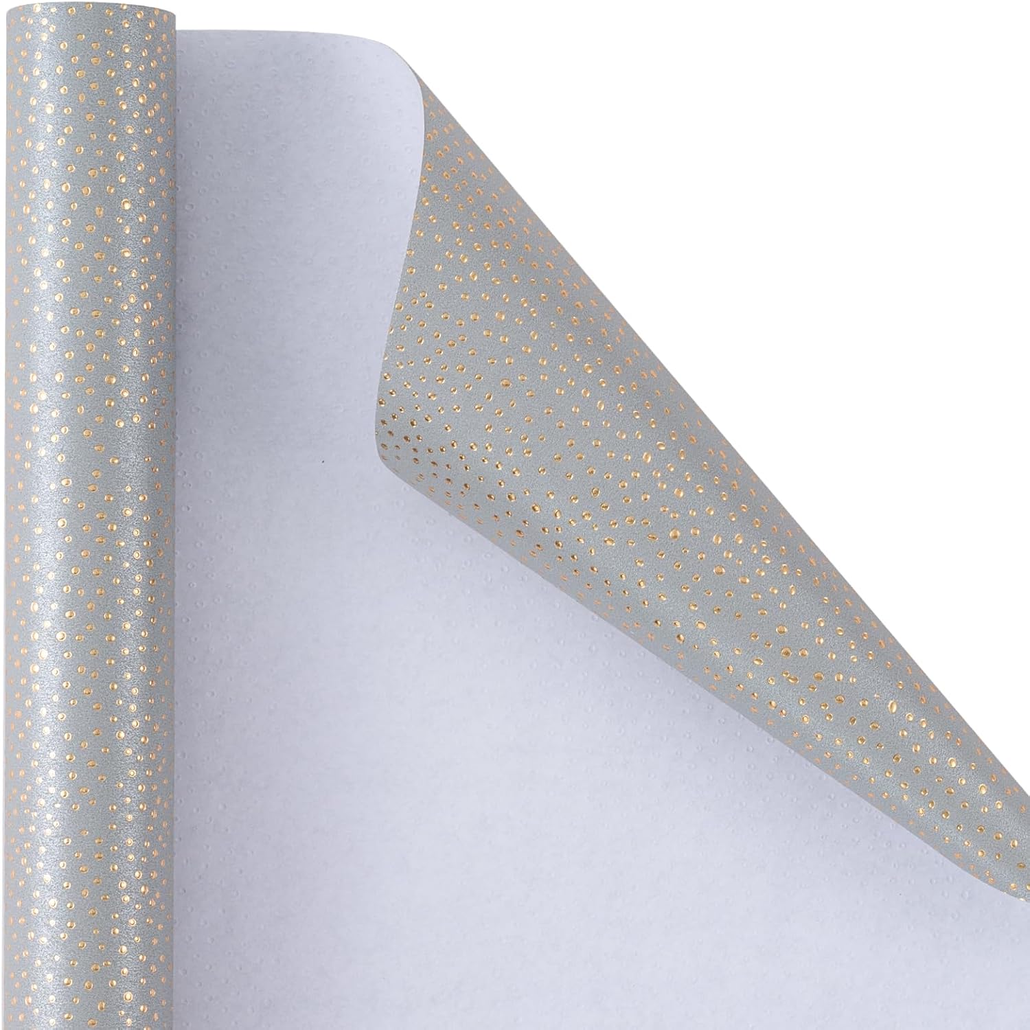 Amazon.com: LeZakaa Embossed Wrapping Paper Roll - Dot Pattern with ...
