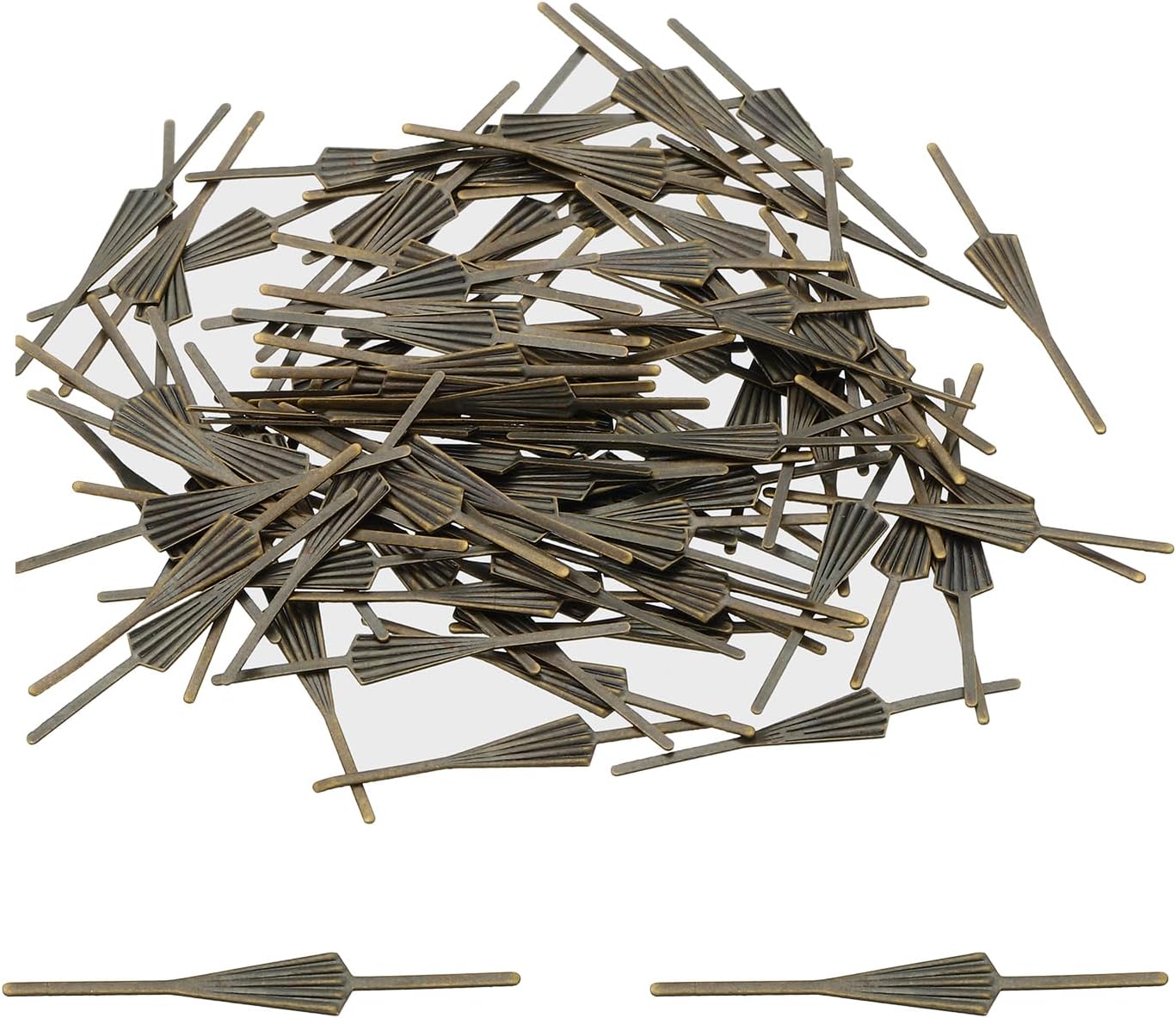 PATIKIL 34mm/1.34" Chandelier Bowtie Clips, 100Pcs Copper Chandelier ...