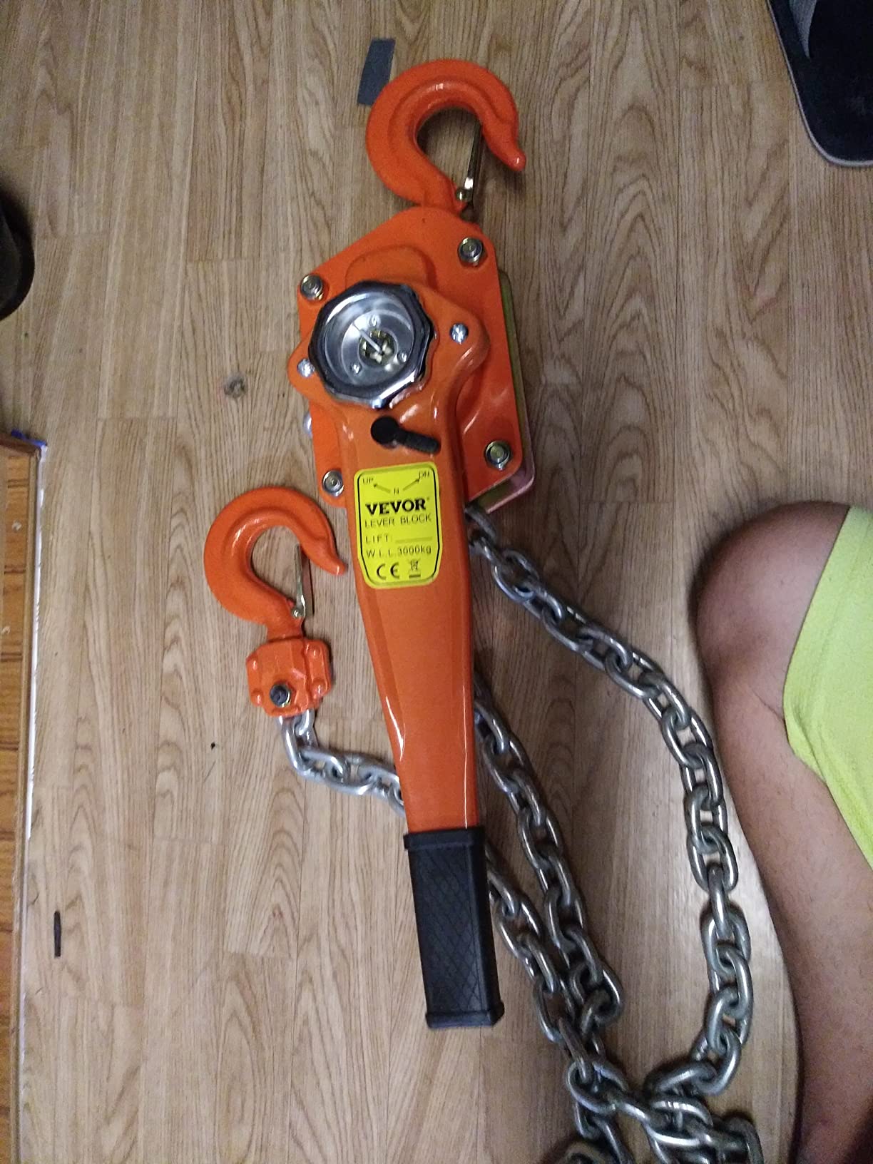 $12/mo - Finance Happybuy Manual Lever Chain Hoist 3300 lbs, Chain Come ...
