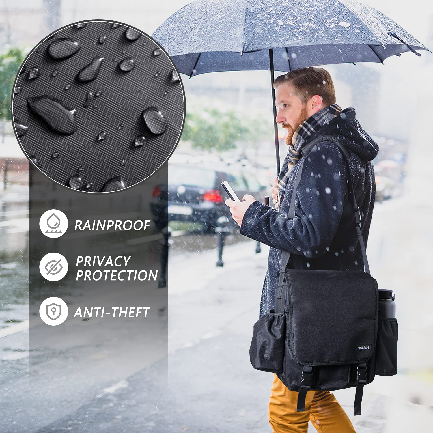 HONJIN Car Front Seat Organizer: Large Capacity Truck Vehicle Passenger ...