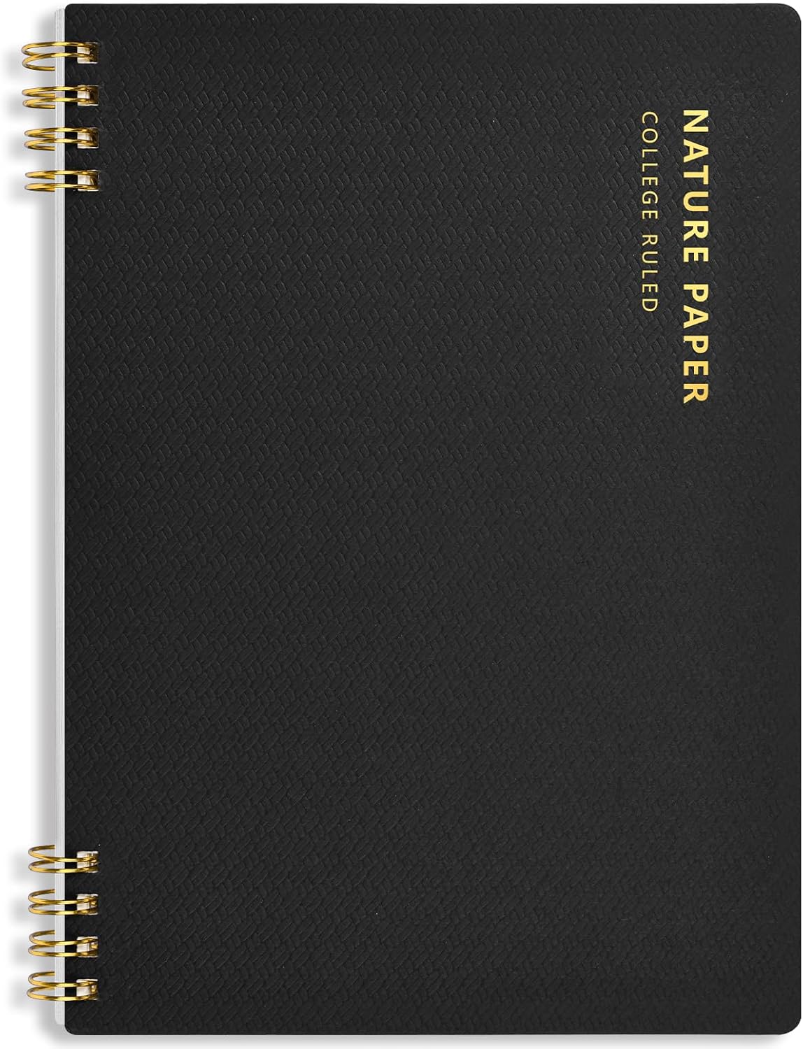 Amazon.com : HIBOX Black Spiral Notebook, College Ruled A5 Notepad ...