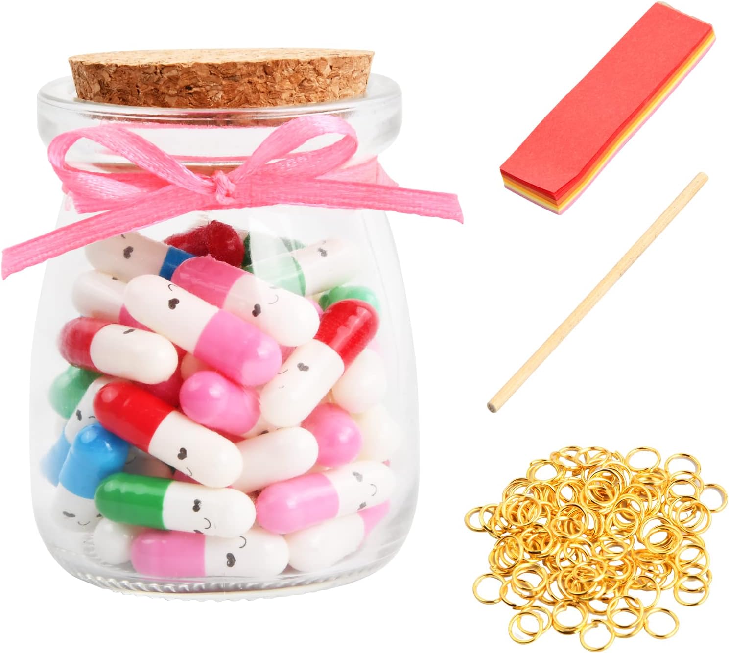 100 Pièces Capsule Lettre Message Bouteille Bouteille de Souhait ...