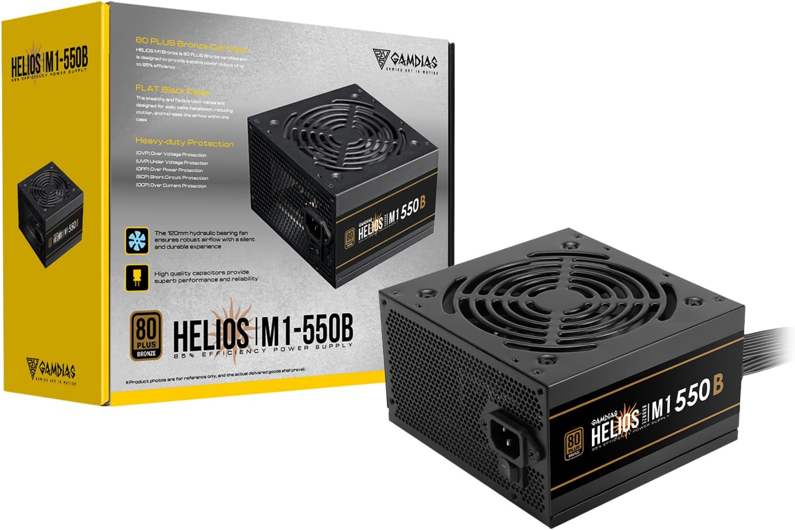 Amazon.com: ZEUS GAMDIAS RGB Gaming PC Power Supply 550W 80 Plus Bronze ...