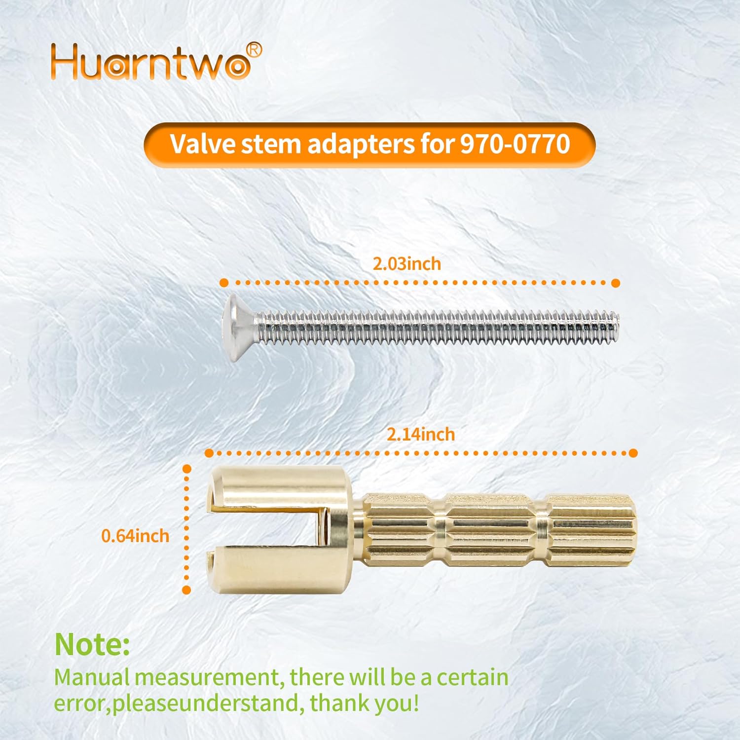 Huarntwo 970-0770 – Adaptador de vástago con tornillo para grifo ...