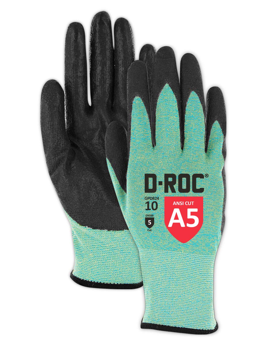Buy MAGID Heat & Adhesive Resistant Cut Level A5 Work Gloves, 1 PR, Dry ...