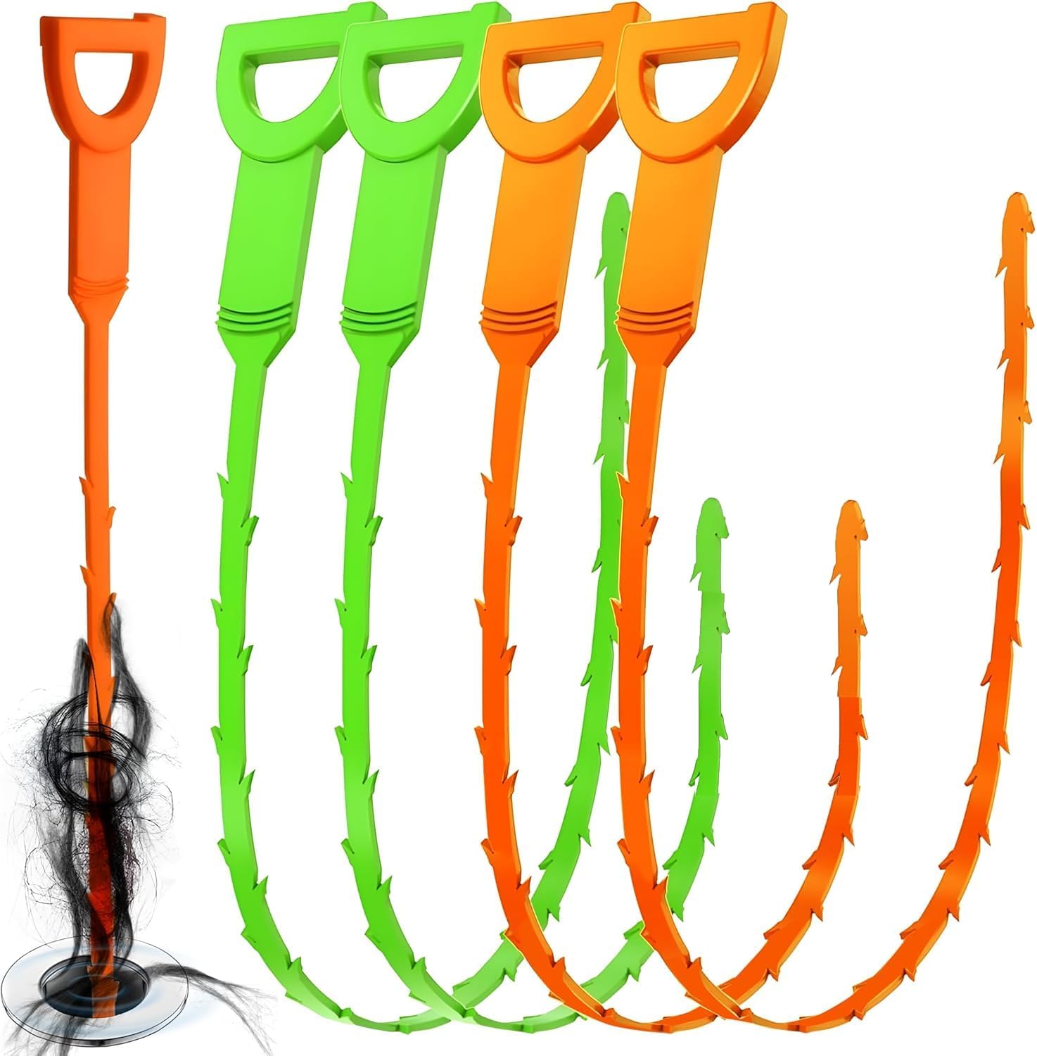 Amazon.com: Beatifoyo Drain Snake, Drain Clog Remover,Hair snake Tool ...