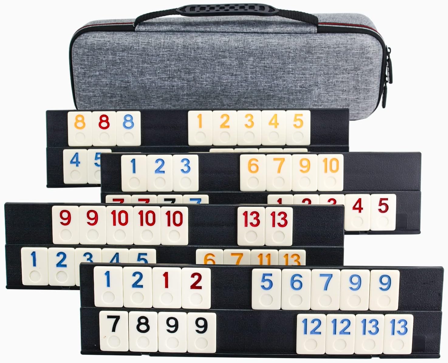 Amazon.com: Rummy Tiles Game , Rummy Cube Travel Game Set Outlasting ...