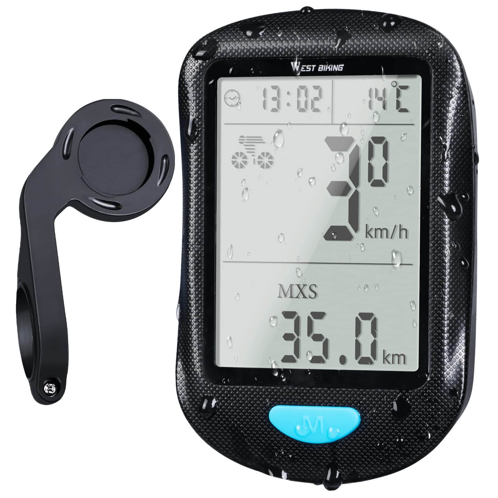 Prunus Bike Speedometer Wireless Battery Replacement Data Is Retained ...