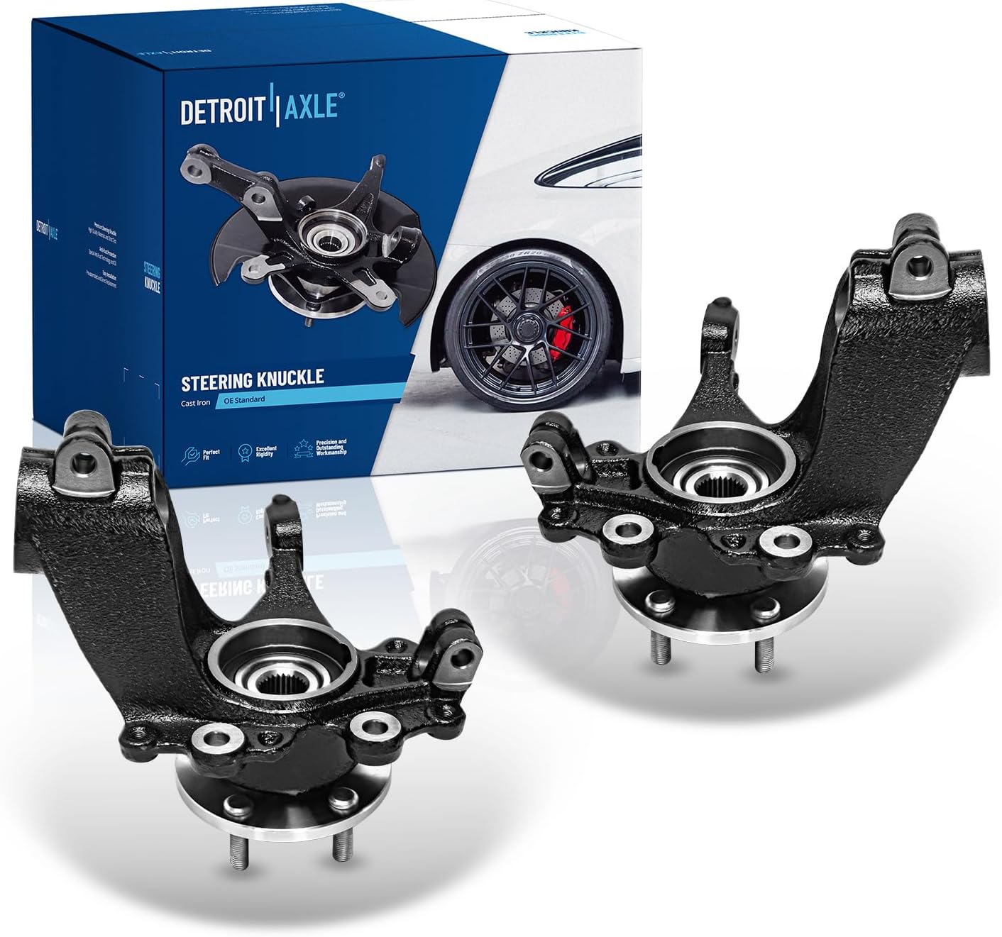 Amazon.com: Detroit Axle - 2.0L Front 2pc Steering Knuckles for 12-18 ...