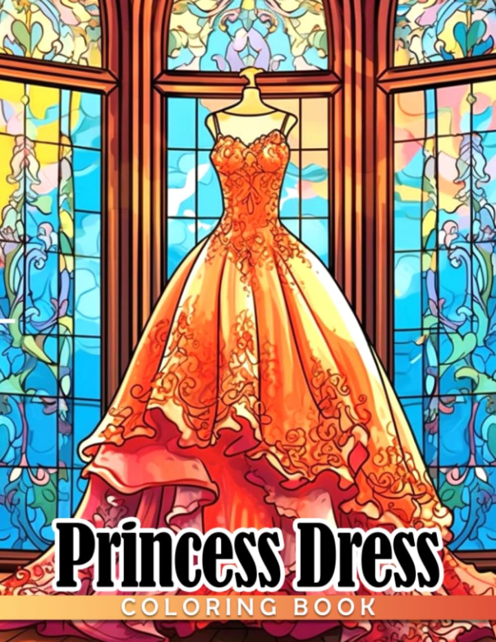 Princess Dress Coloring Book: Lovely Dresses Collection For Girls To ...