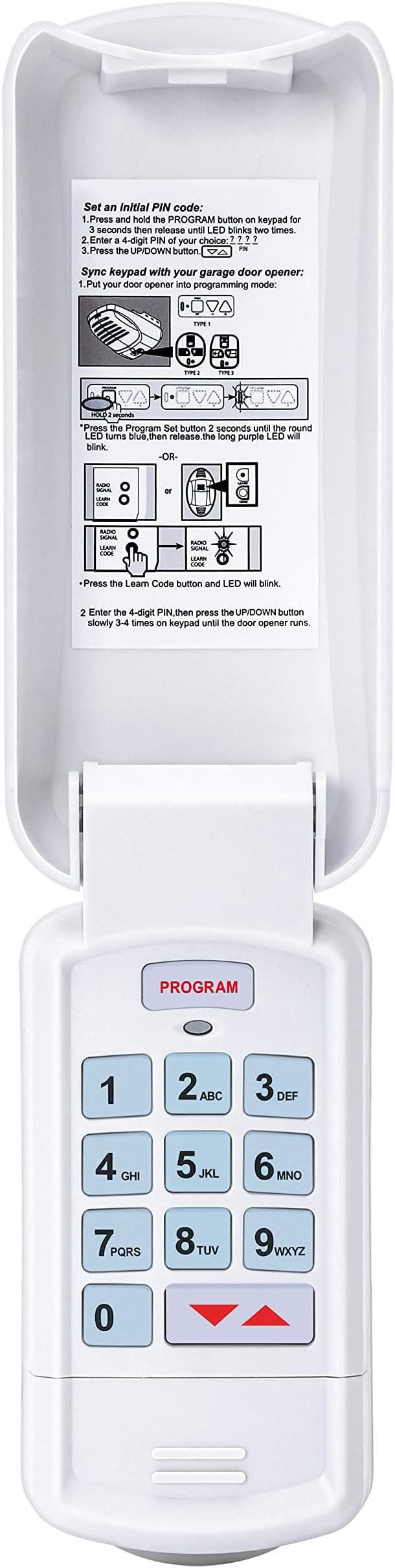 Amazon.com: 1 for GK-BX 315/390MHZ IntelliCode Wireless Keyless Entry ...