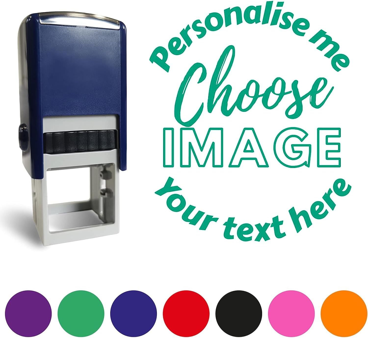 1 Personalised Customised Stamper Stamp Loyalty Packaging Impression ...