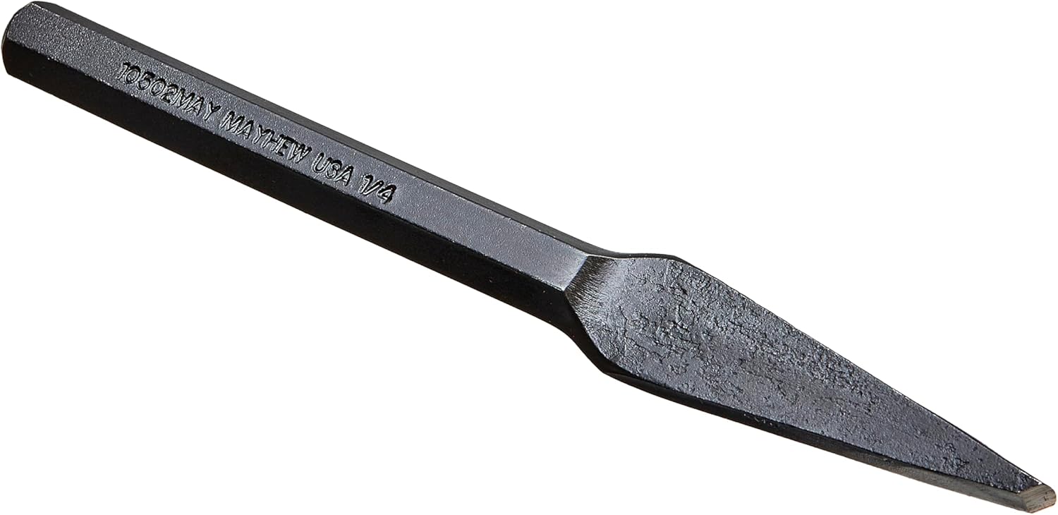 Mayhew Pro 10502MAY 1/4-Inch Half Round Nose Chisel - Metalwork Chisels ...