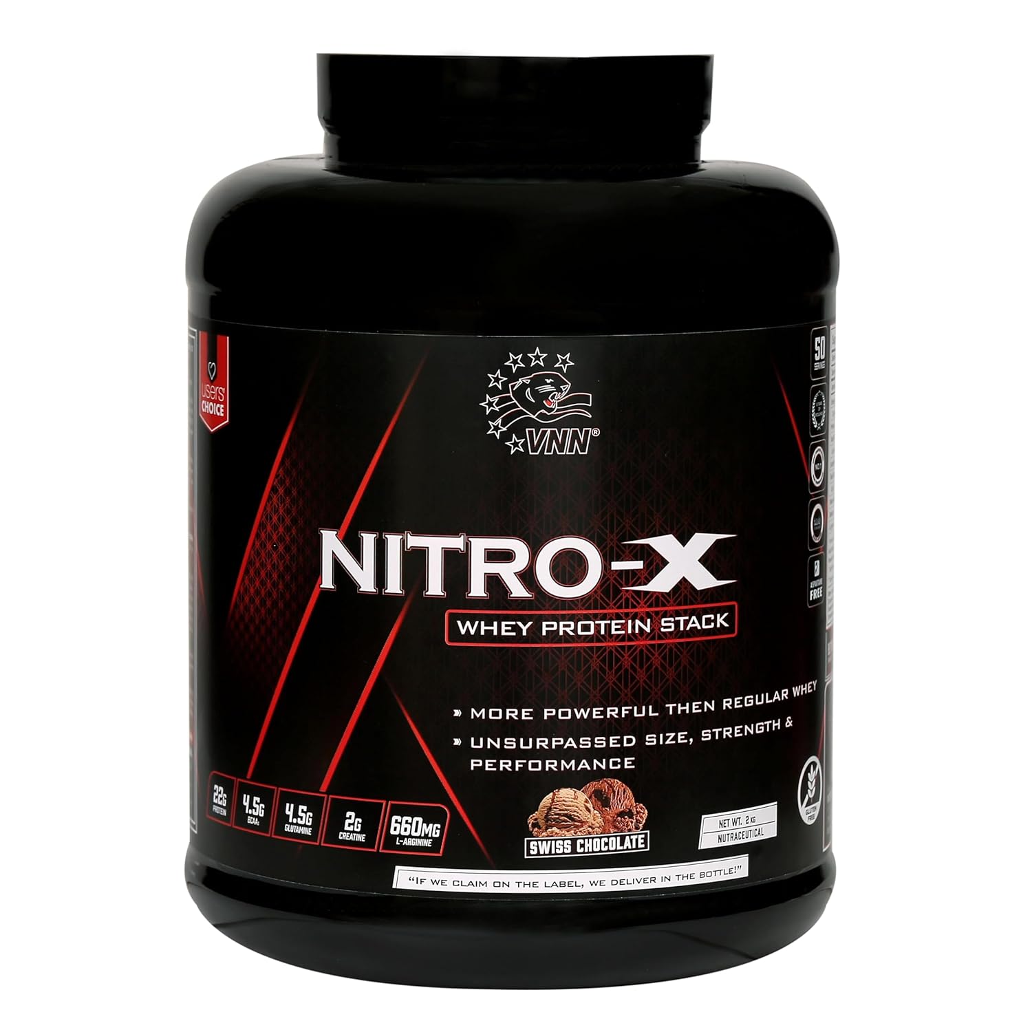 VNN Nitro X, More Powerful Than Regular Whey, 22g protein, 2g creatine ...