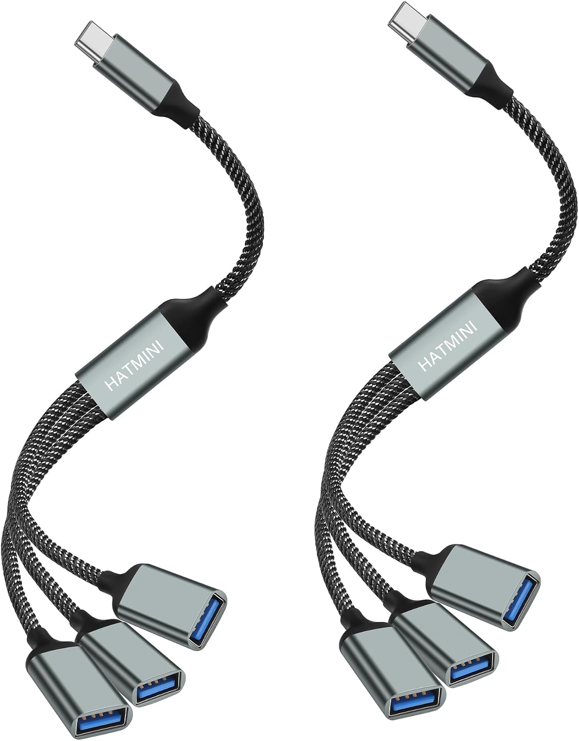 Amazon.com: HATMINI USB Splitter Cable USB 2.0 Male to 3 Port Female ...