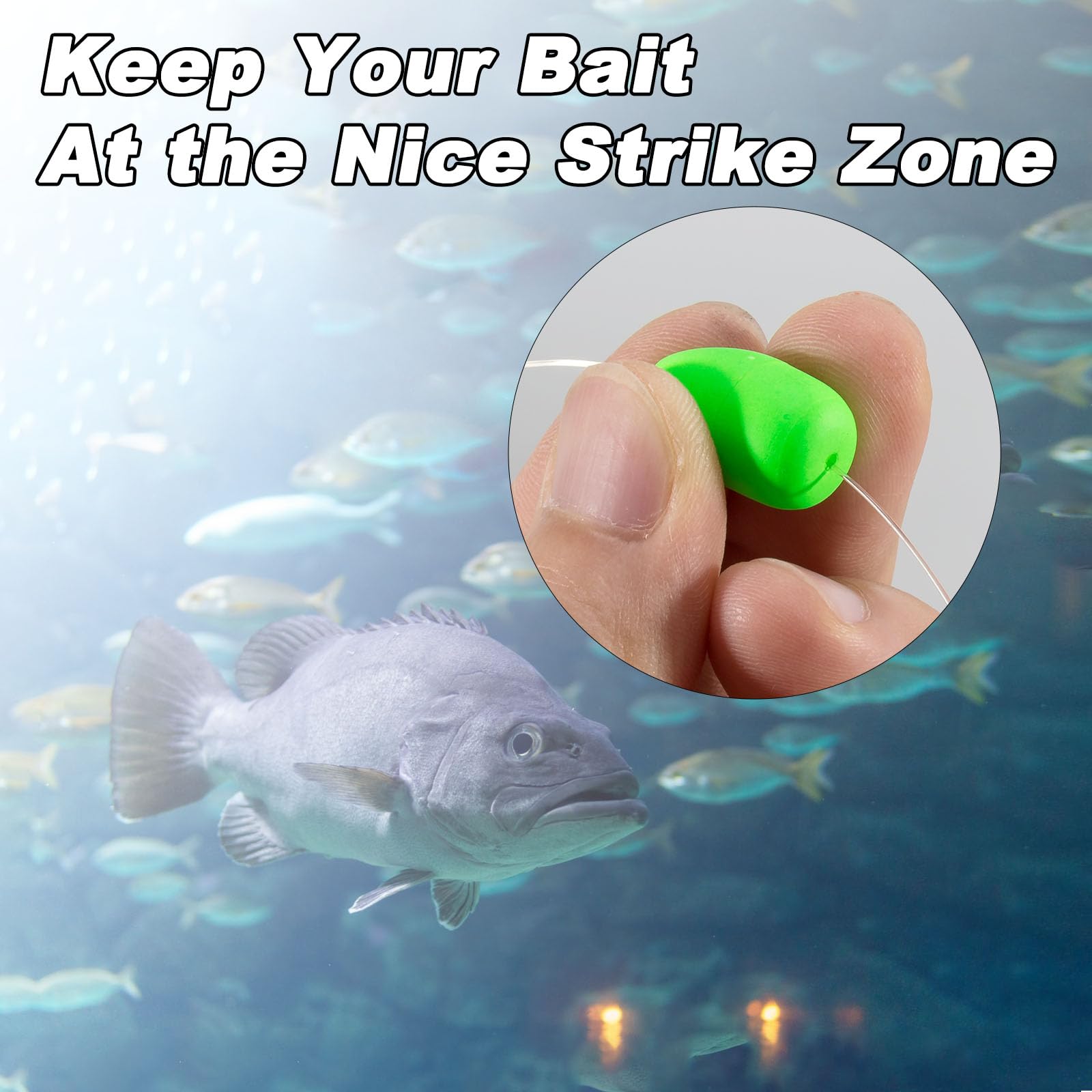 Snapklik.com : Alwonder 60-Pack Oval Foam Fishing Floats, Surf Fishing ...