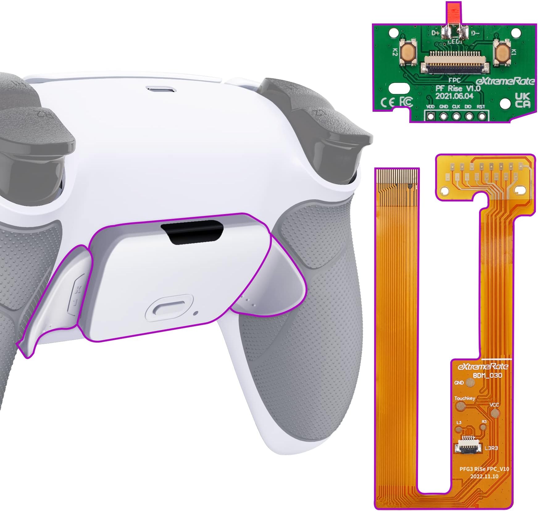 eXtremeRate Rise Remap Kit Programmable pour ps5 Manette BDM-030/040 ...